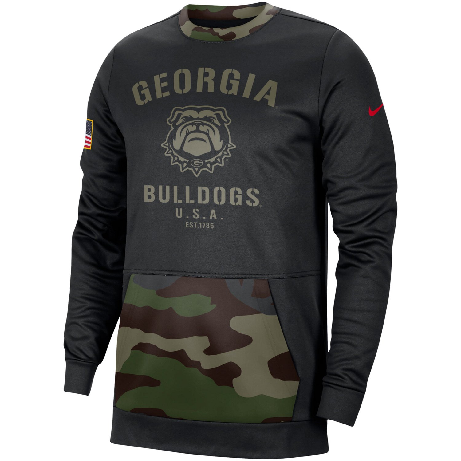 Nike /Camo Georgia Bulldogs Military Appreciation Performance Pullover ...