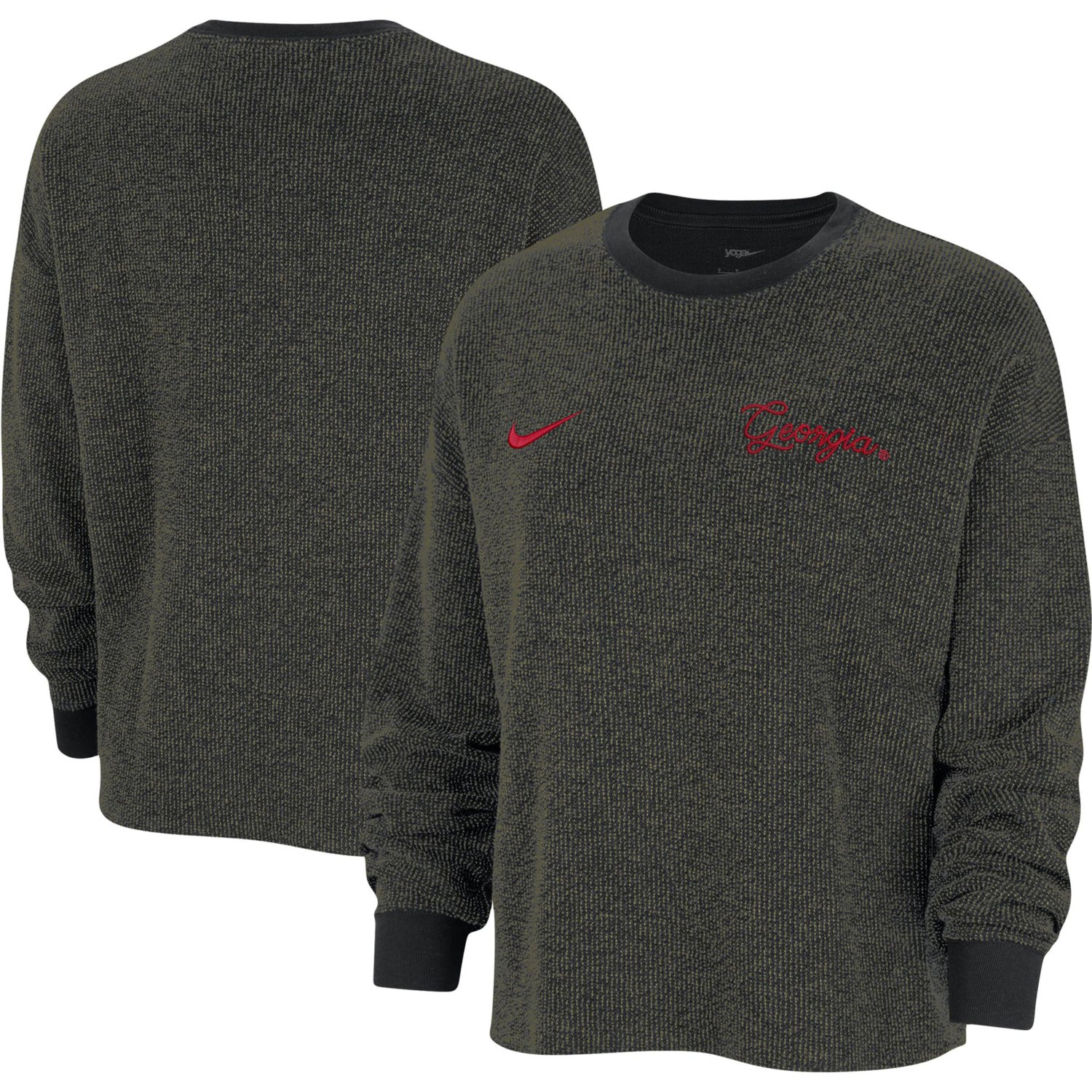 Nike Georgia Bulldogs Yoga Script Pullover Sweatshirt | Academy