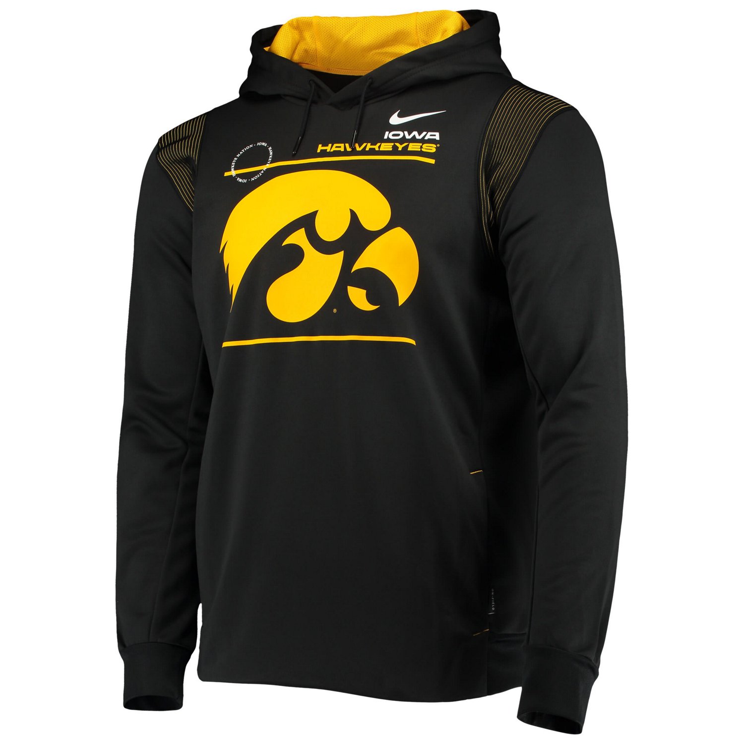 Nike Iowa Hawkeyes 2021 Team Sideline Performance Pullover Hoodie | Academy