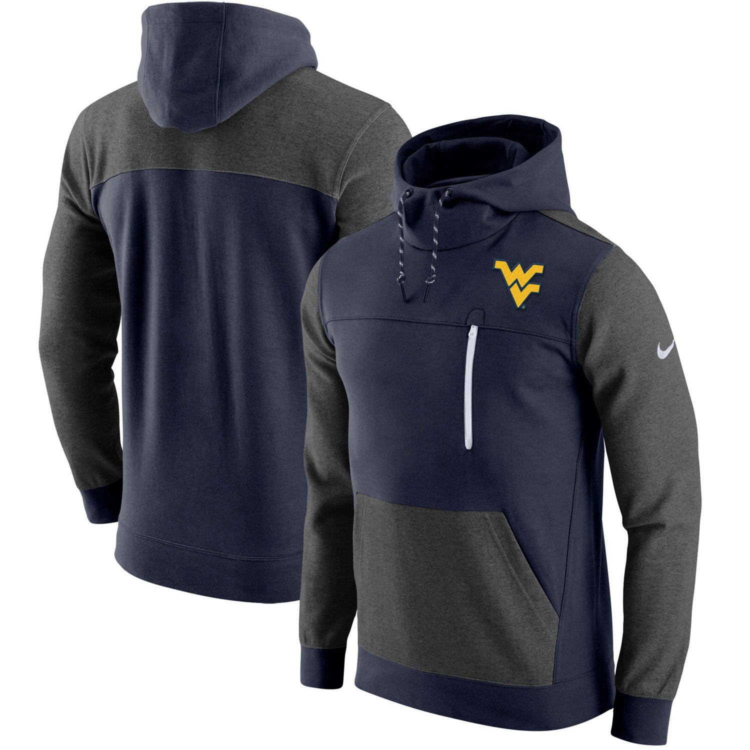 Nike West Virginia Mountaineers AV-15 20 Slim Fit Pullover Hoodie | Academy