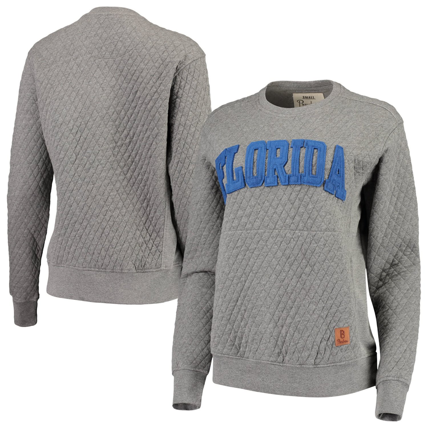 Pressbox Heather Charcoal Florida Gators Moose Quilted Pullover ...
