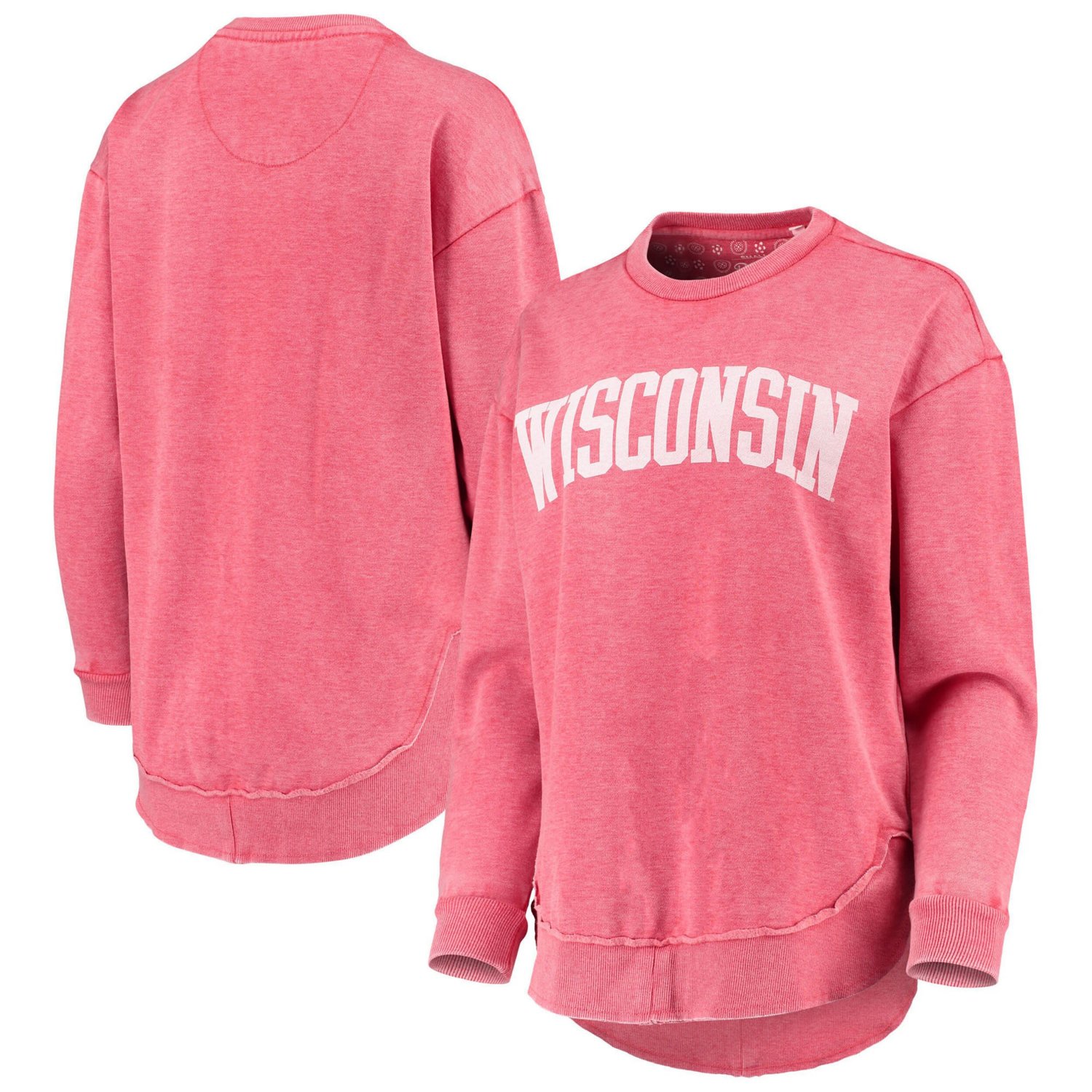 Pressbox Wisconsin Badgers Vintage Wash Pullover Sweatshirt | Academy
