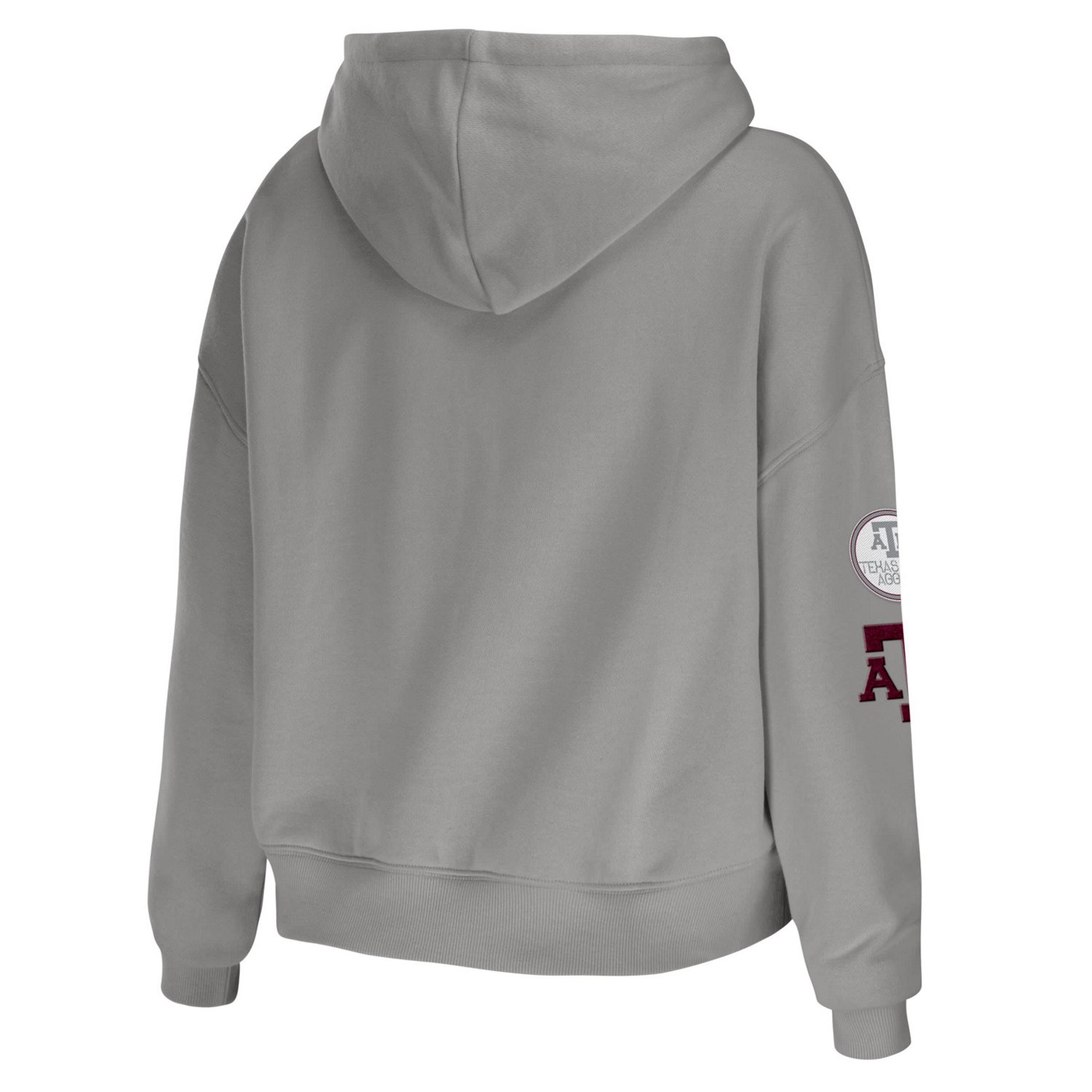 WEAR by Erin Andrews Texas AM Aggies Mixed Media Cropped Pullover ...