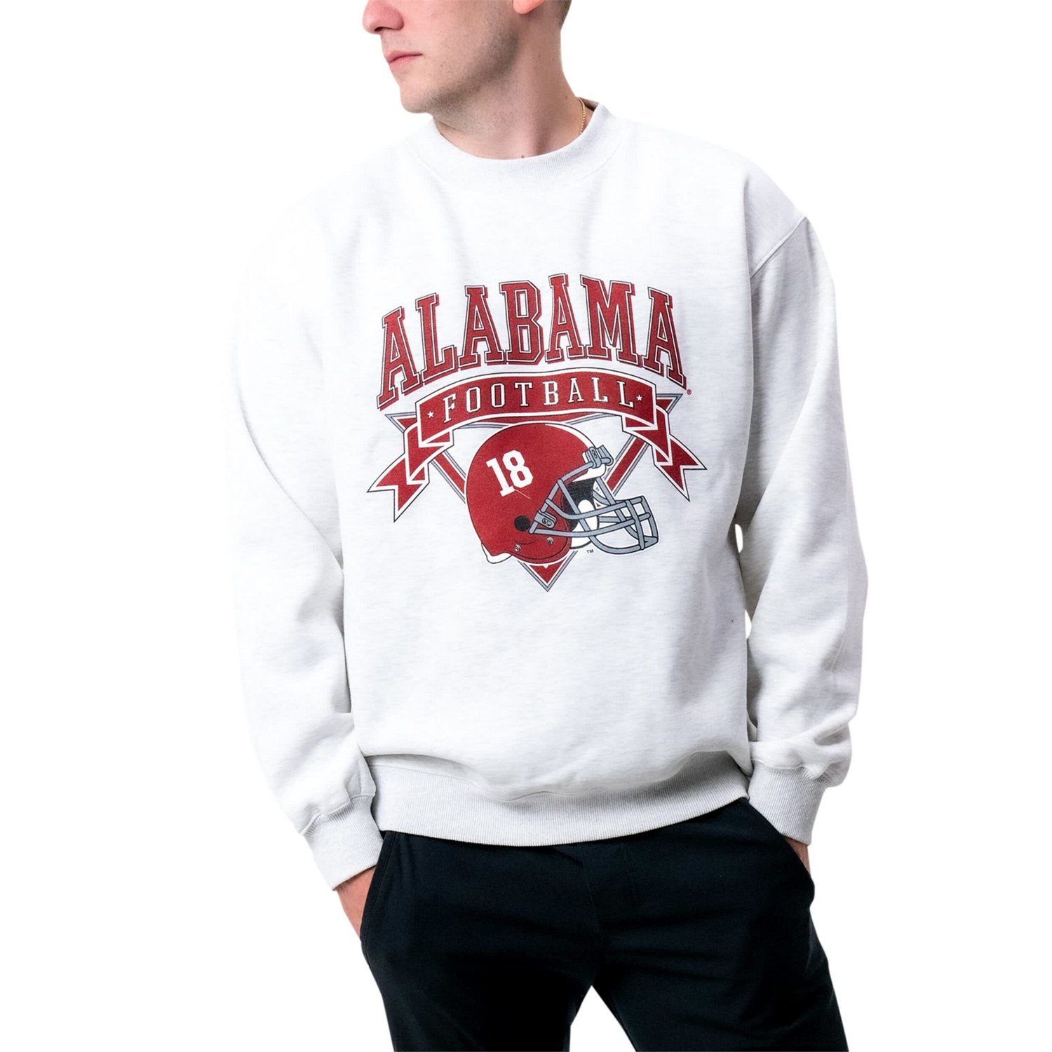Women's Established Co Alabama Crimson Tide Logo Pullover Sweatshirt ...