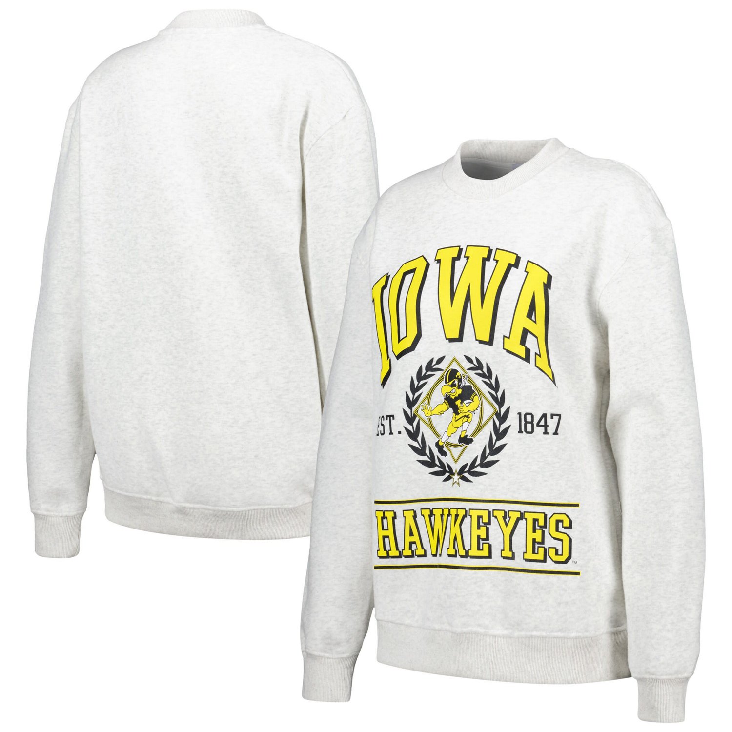 Women's Established Co Iowa Hawkeyes Logo Pullover Sweatshirt | Academy
