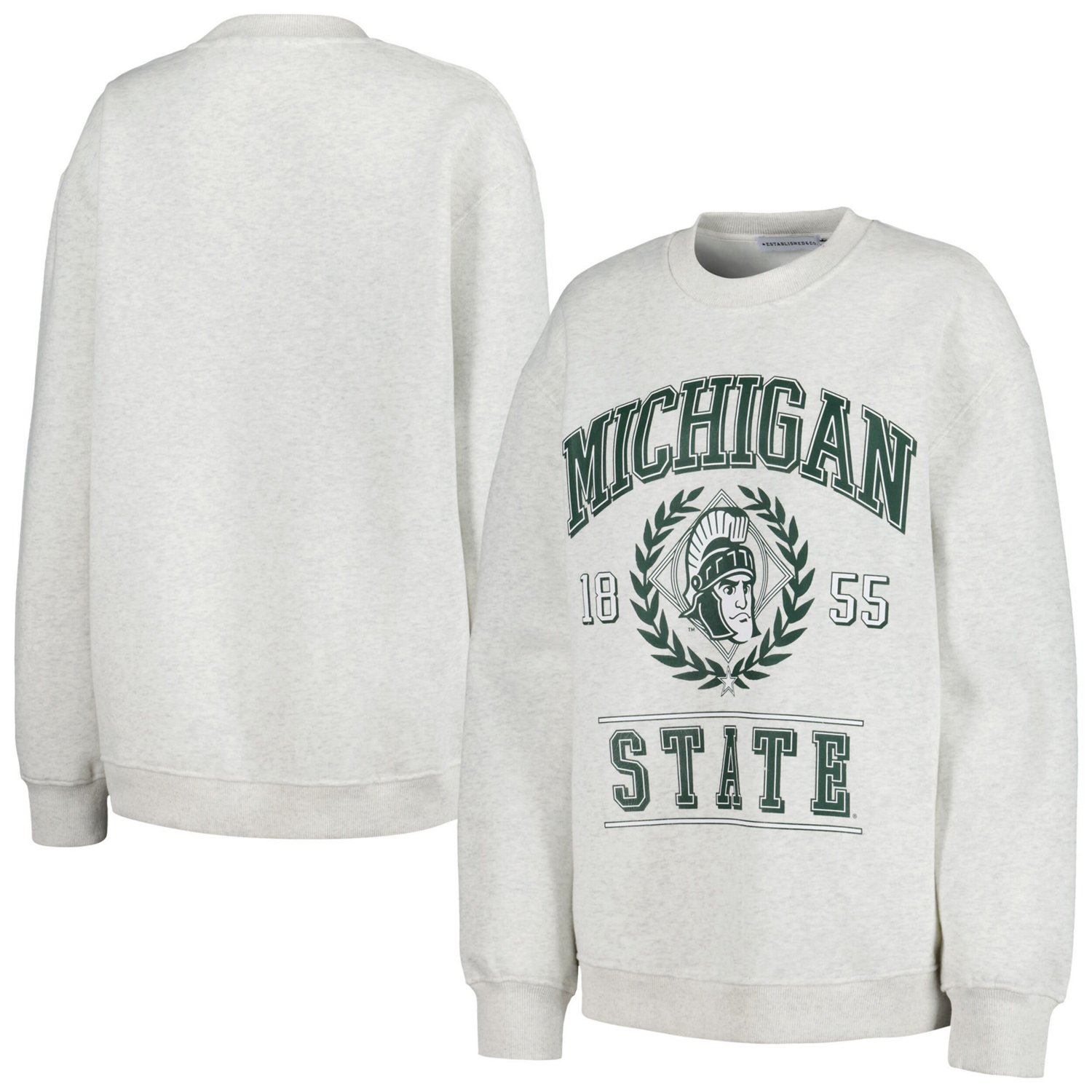 Women's Established Co Michigan State Spartans Logo Pullover Sweatshirt ...