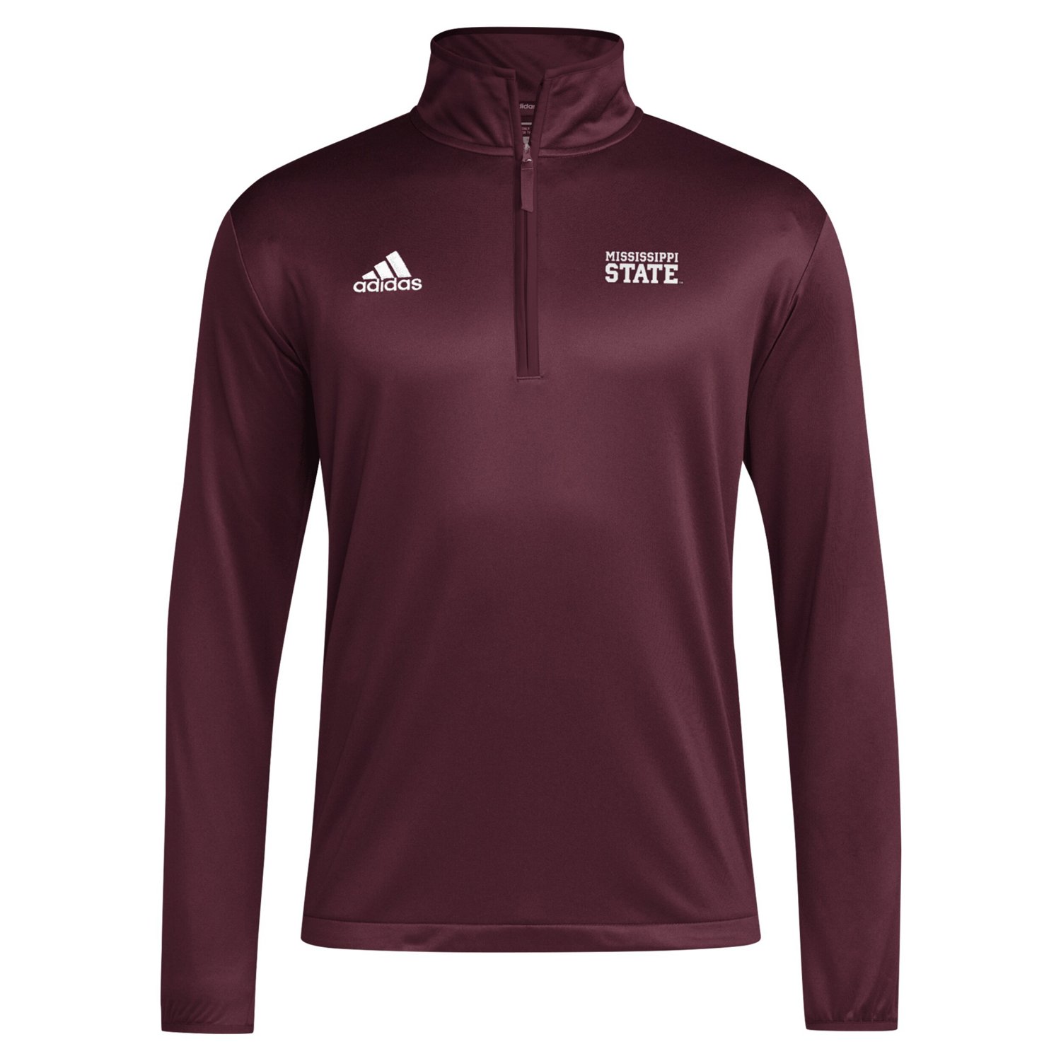 adidas Mississippi State Bulldogs 2024 Coaches Sideline Quarter-Zip Top ...