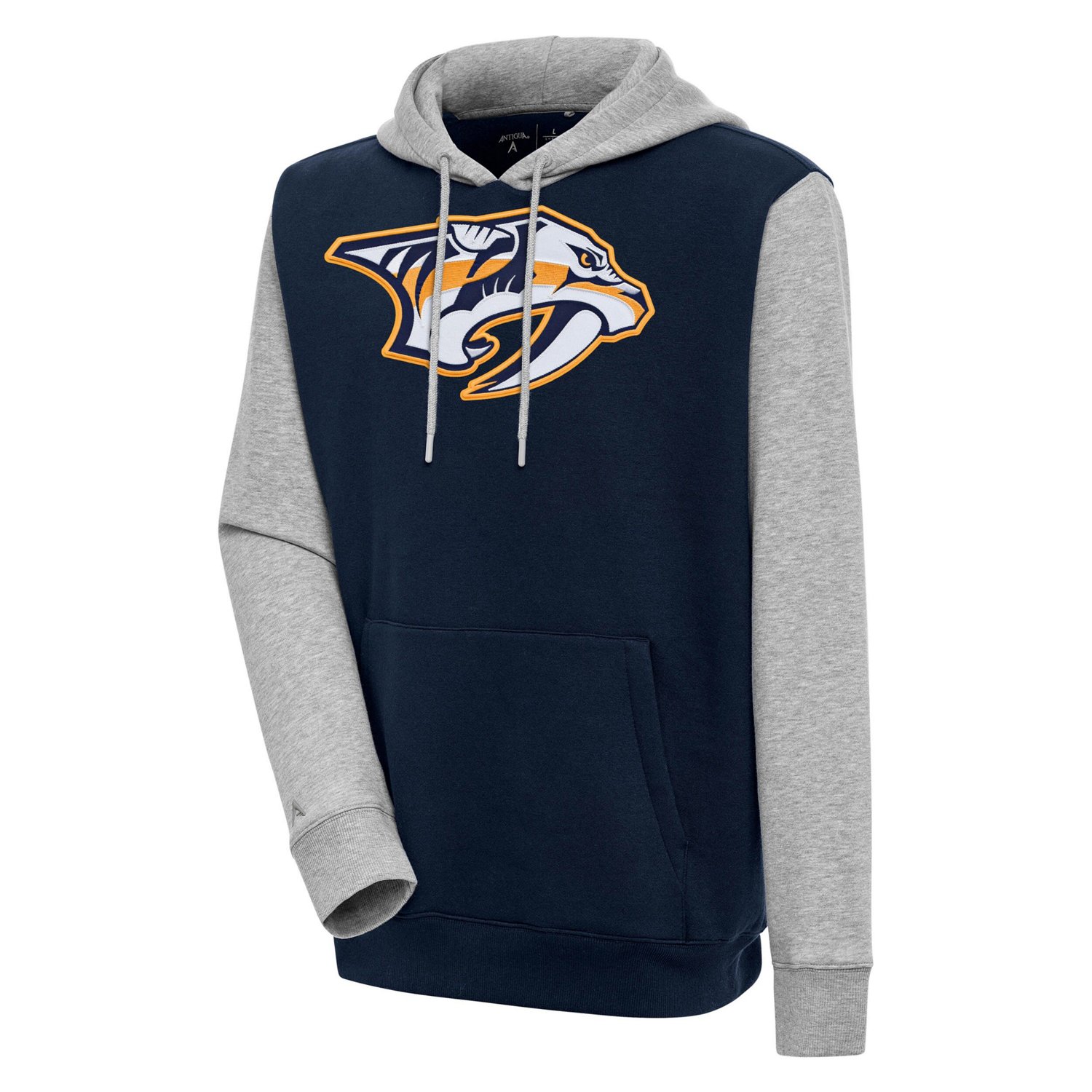 Antigua /Heather Gray Nashville Predators Victory Colorblock Pullover ...