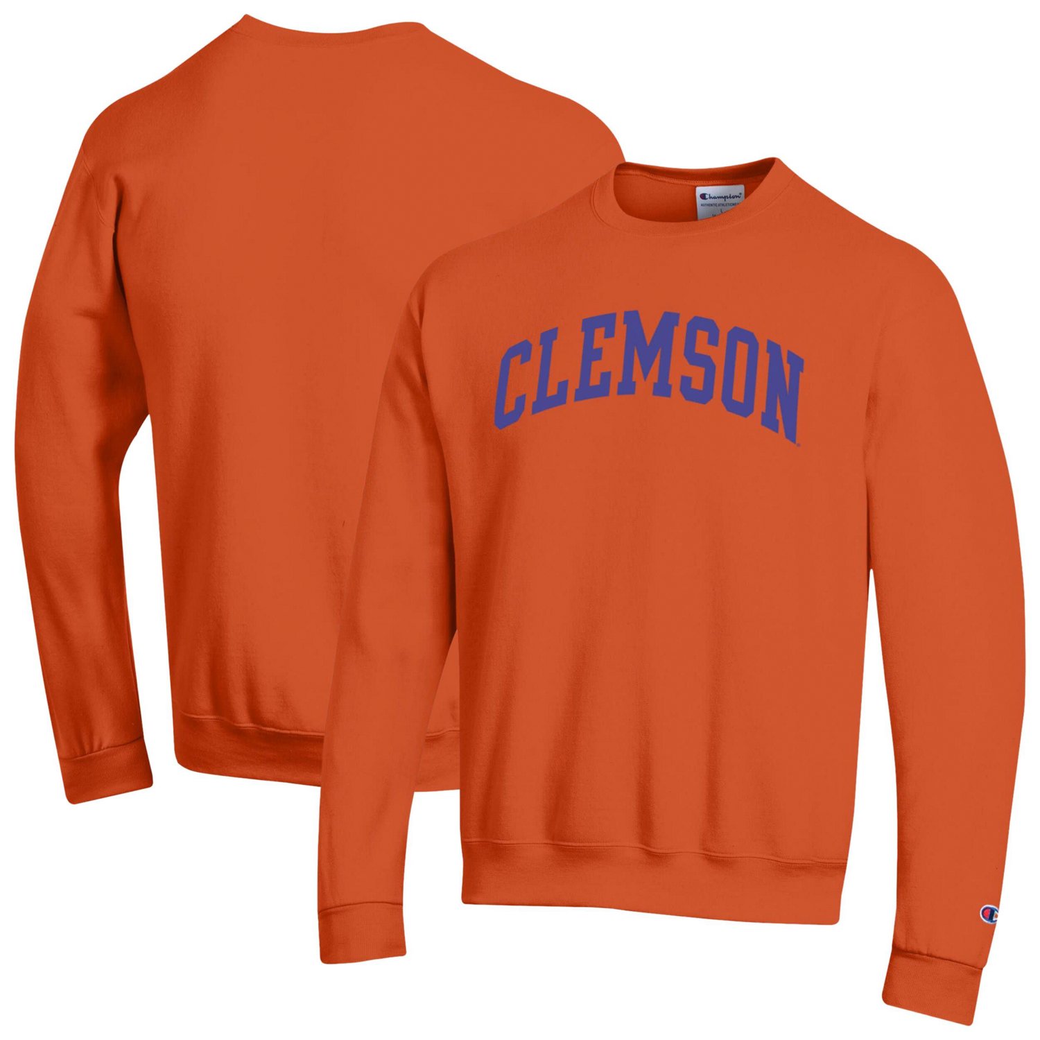 Champion Clemson Tigers Basic Arch Fleece Pullover Sweatshirt | Academy