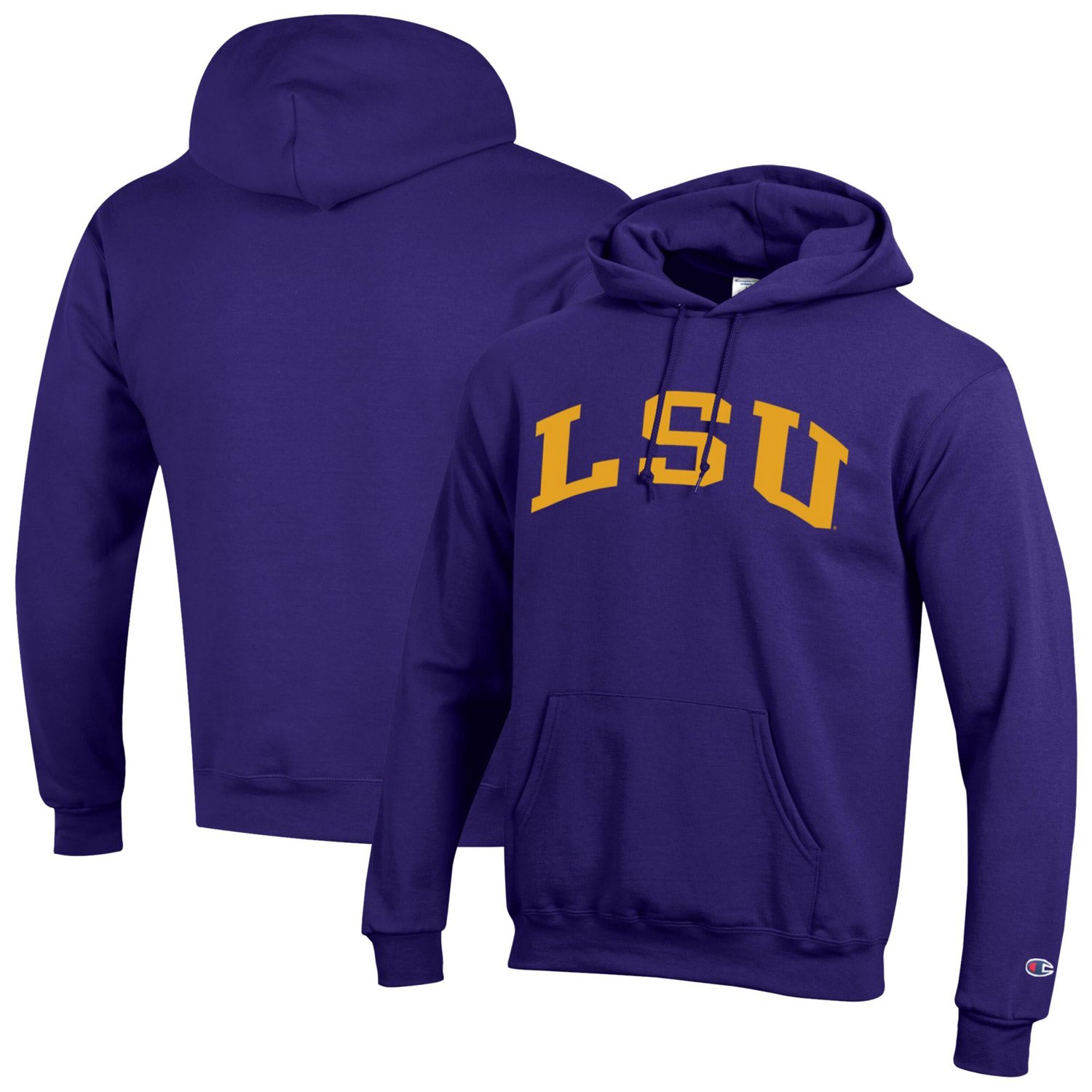 Champion LSU Tigers Basic Arch Fleece Pullover Hoodie | Academy
