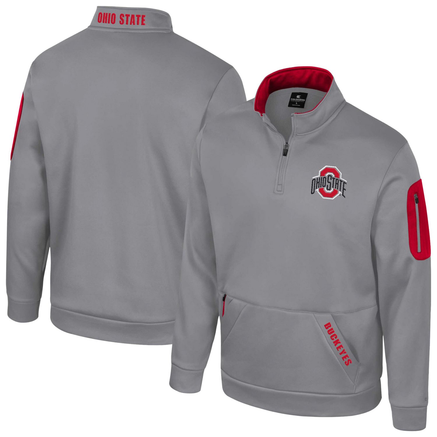 Colosseum Ohio State Buckeyes Mainframe Quarter-Zip Fleece Jacket | Academy