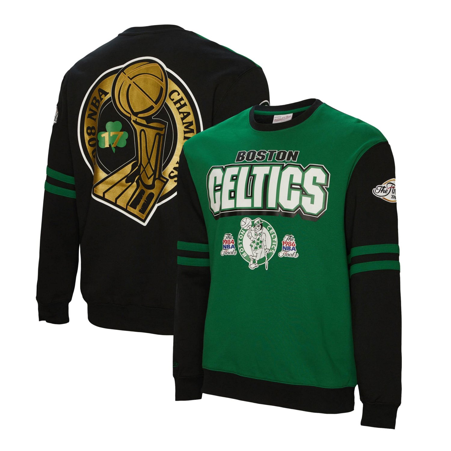 Mitchell Ness Kelly Boston Celtics All Over Pullover Sweatshirt | Academy