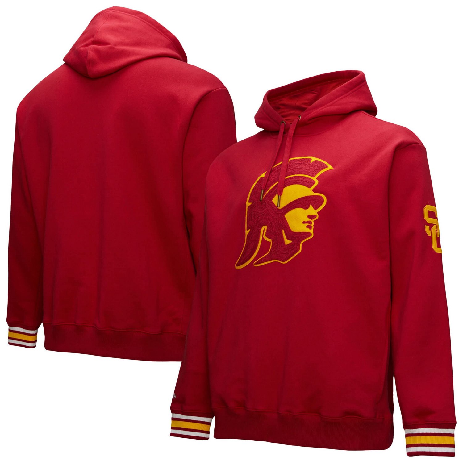 Mitchell Ness USC Trojans Chainstich Fleece Pullover Hoodie | Academy