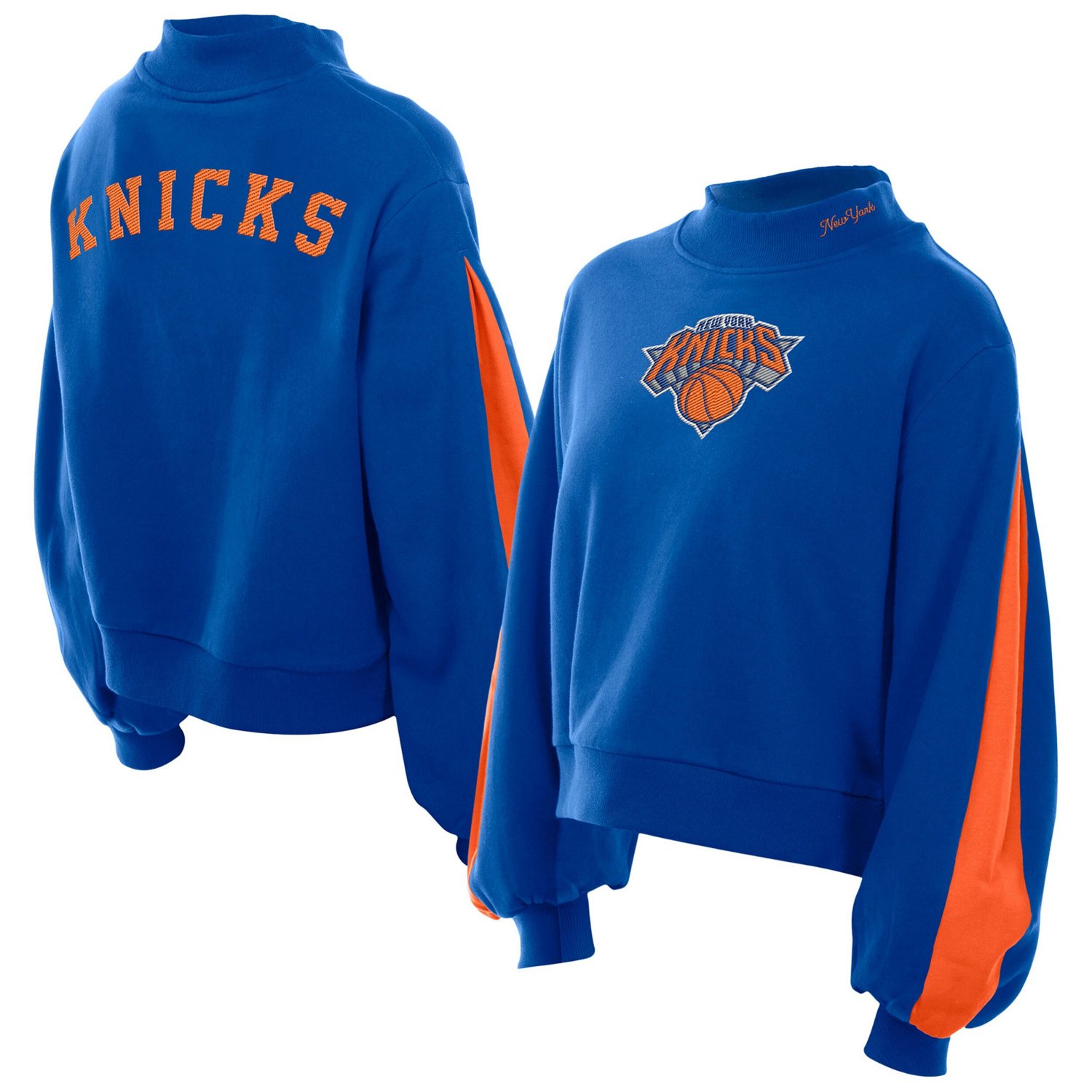 New Era New York Knicks Sport Night Balloon Sleeves Sweatshirt | Academy