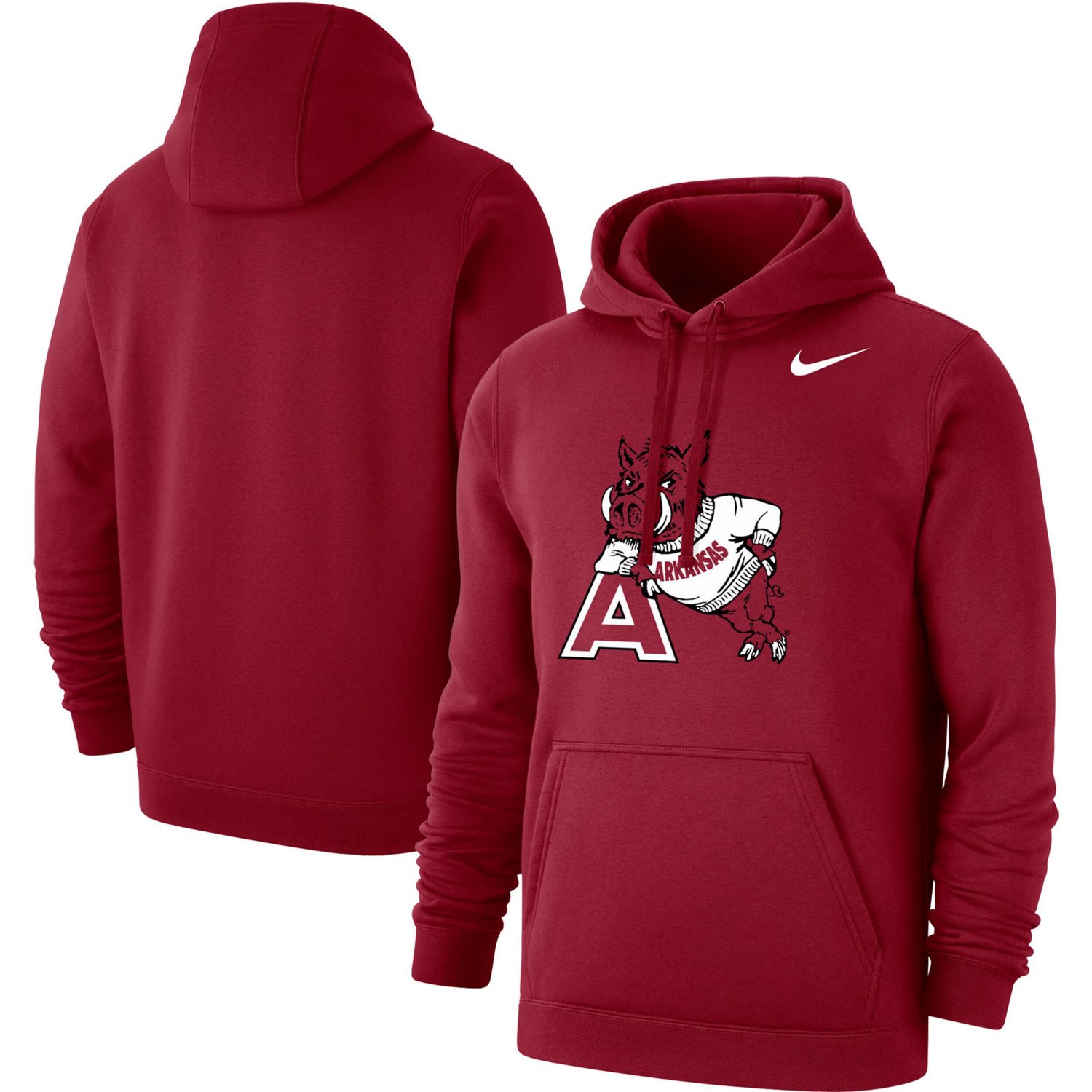 Nike Arkansas Razorbacks Vintage Team Logo Pullover Hoodie | Academy