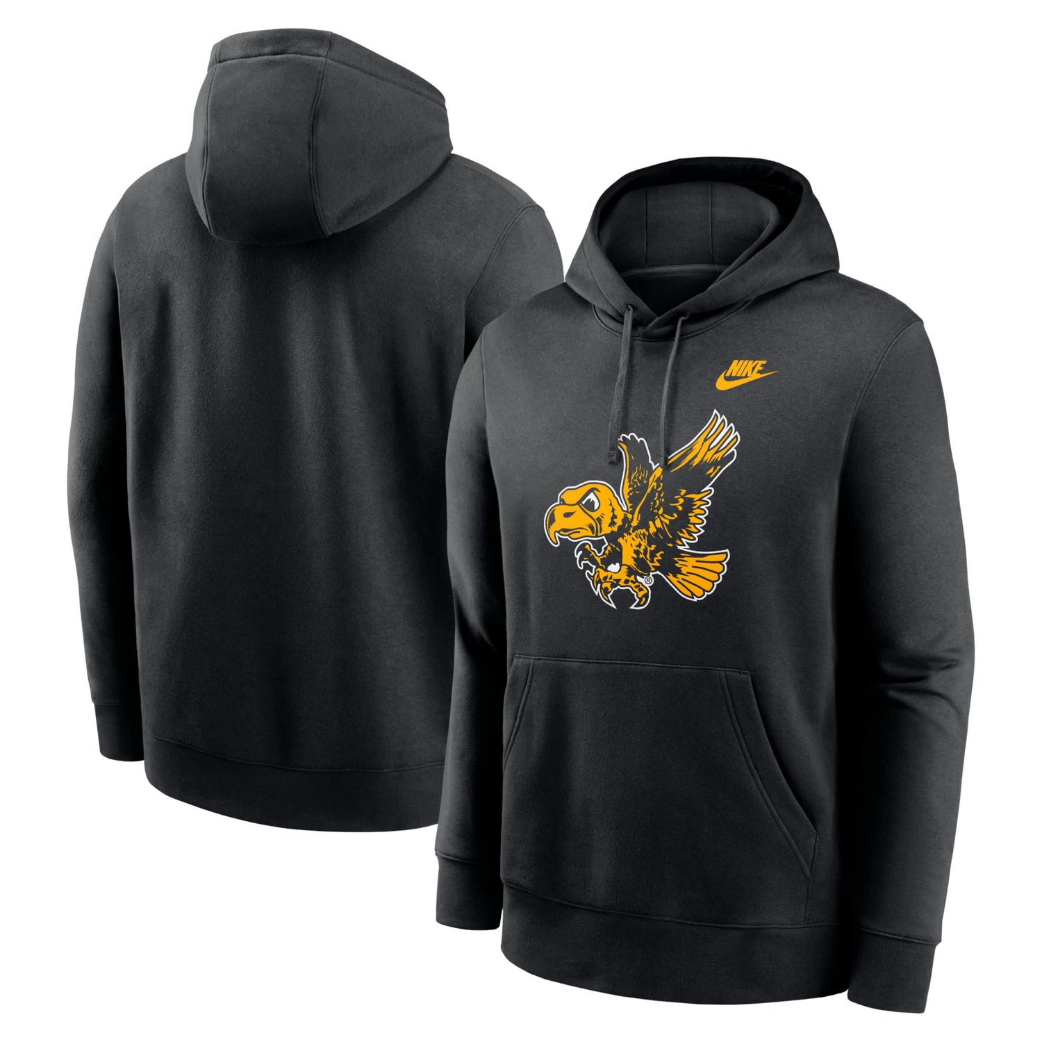 Nike Iowa Hawkeyes Legacy Logo Club Fleece Pullover Hoodie | Academy