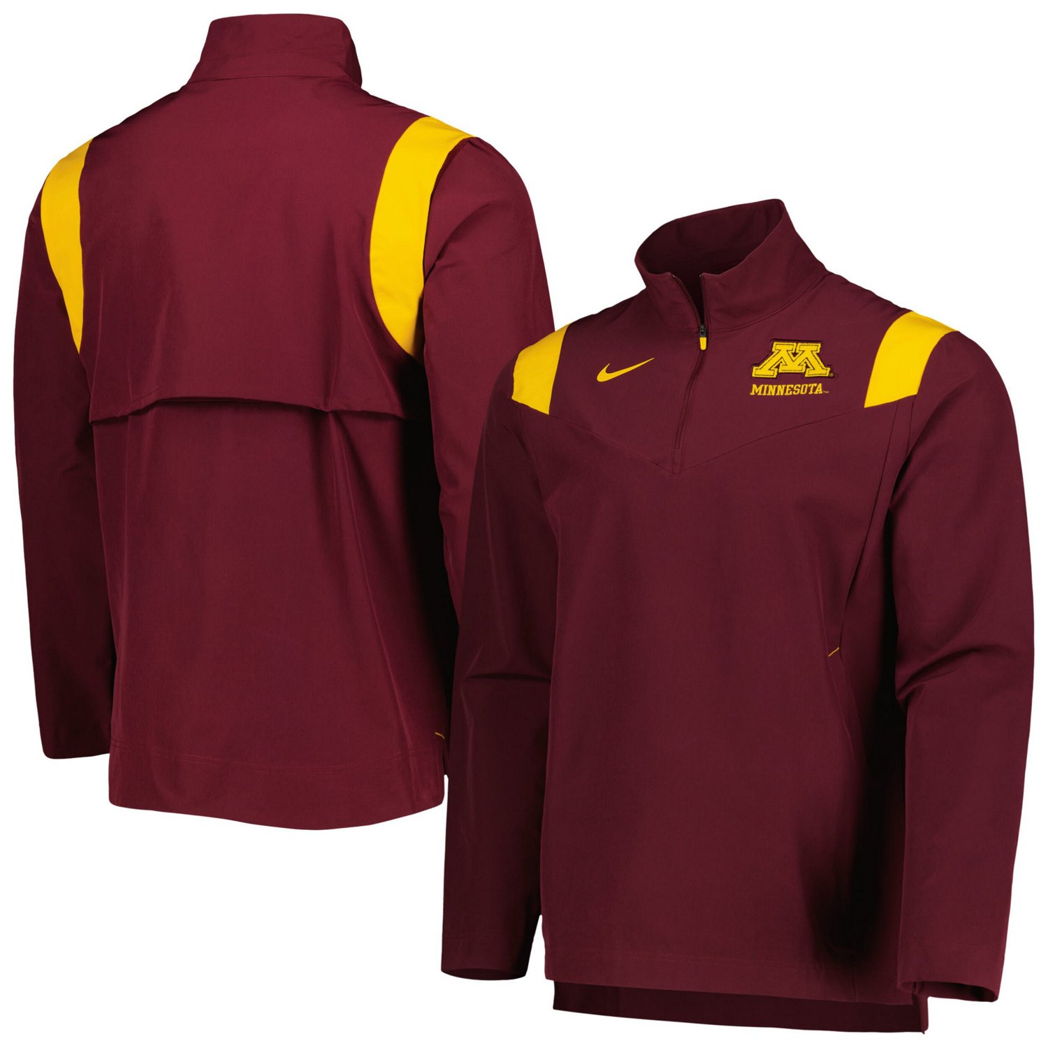 Nike Minnesota Golden Gophers 2022 Coaches Sideline Quarter-Zip Top ...