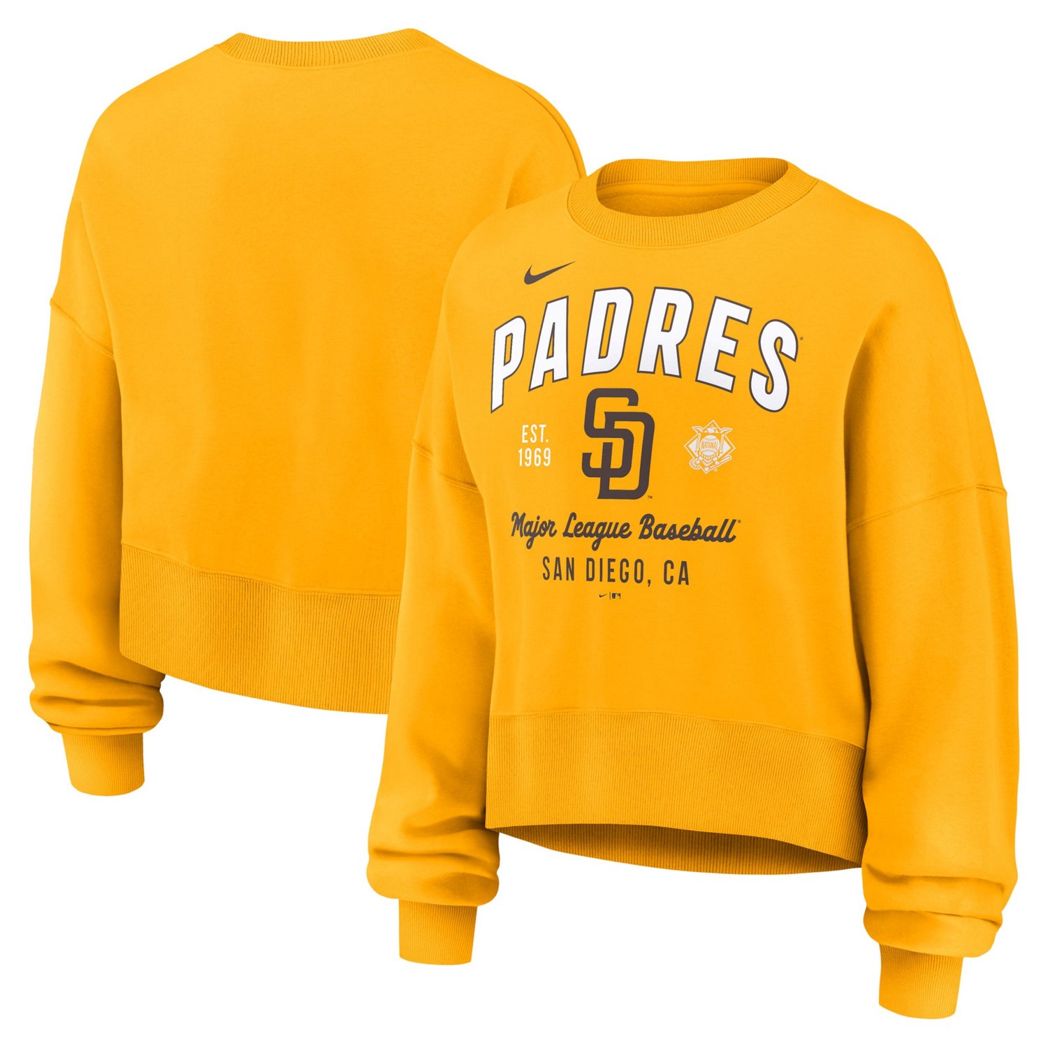 Nike San Diego Padres Oversized High Hip Pullover Sweatshirt | Academy