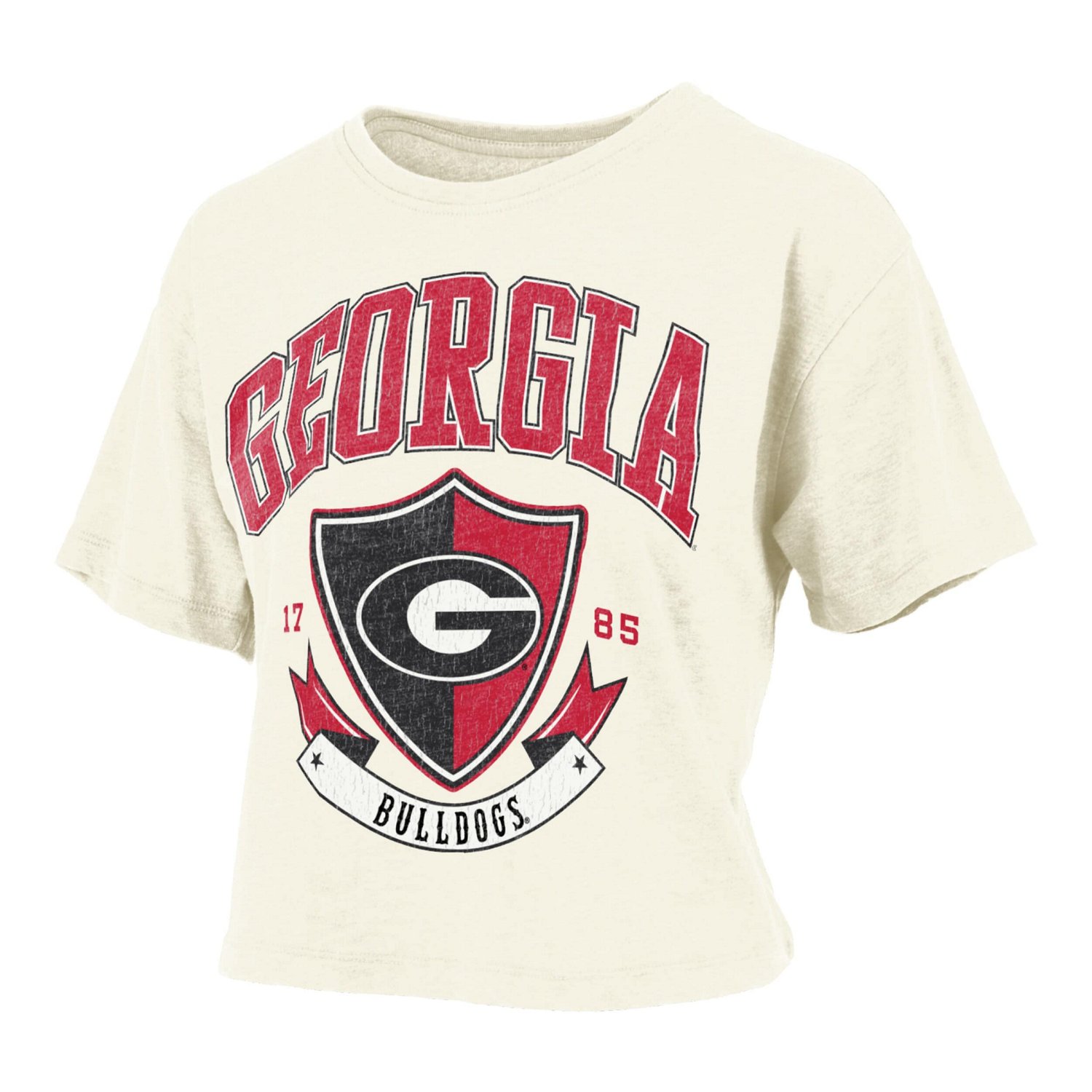 Pressbox Georgia Bulldogs Buckler Vintage Cropped T-Shirt | Academy