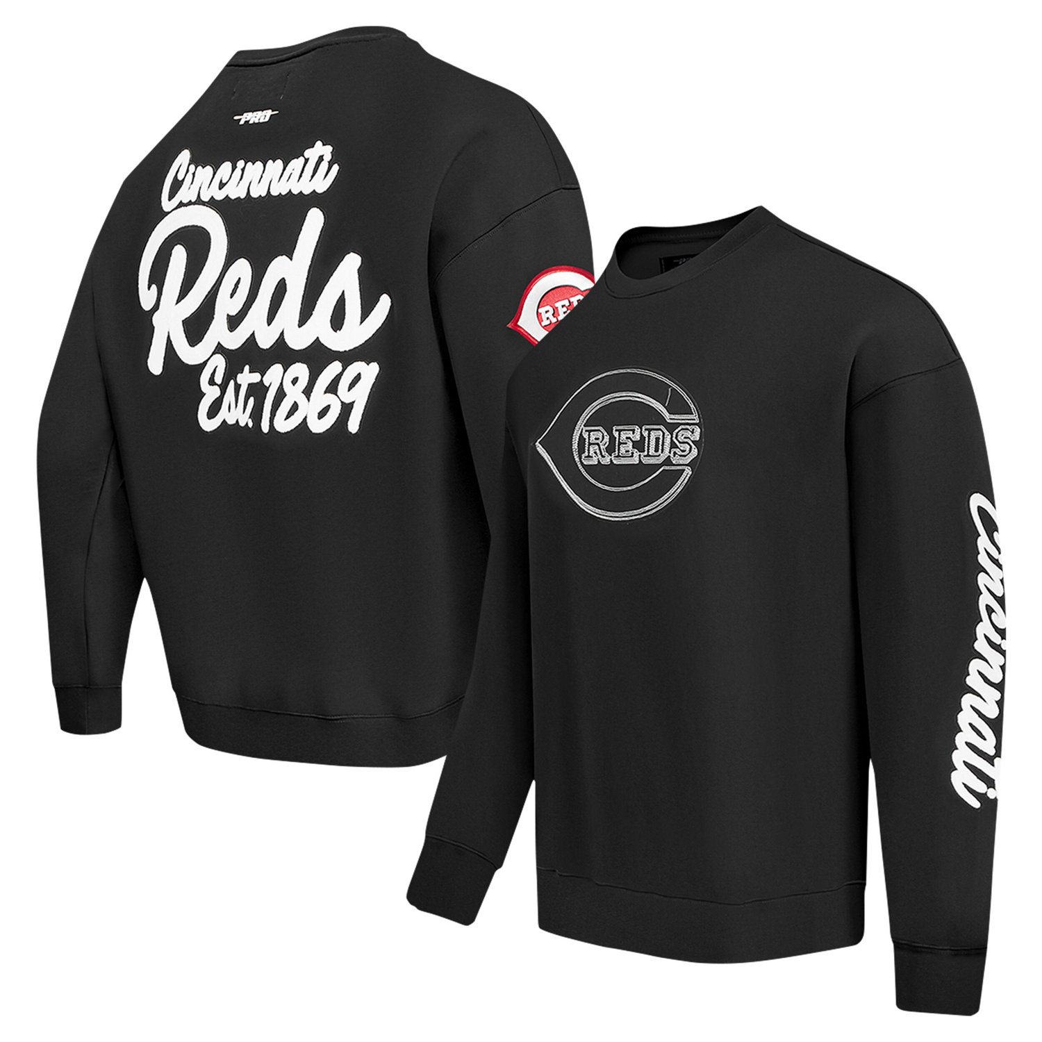 Pro Standard Cincinnati Reds Paint The City Dropped Shoulder Pullover ...