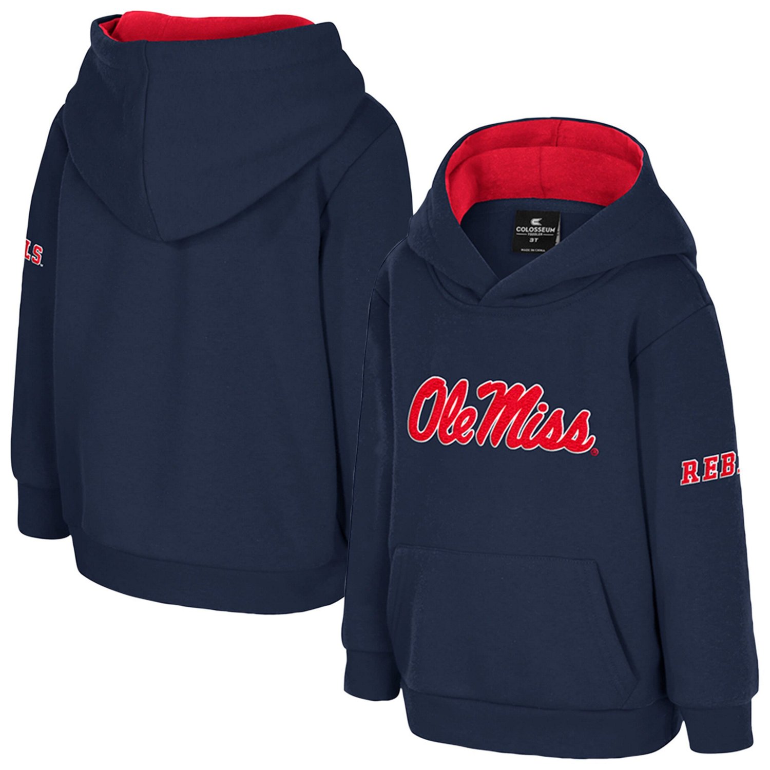 Toddler Colosseum Ole Miss Rebels Big Logo Volume Fleece Pullover ...