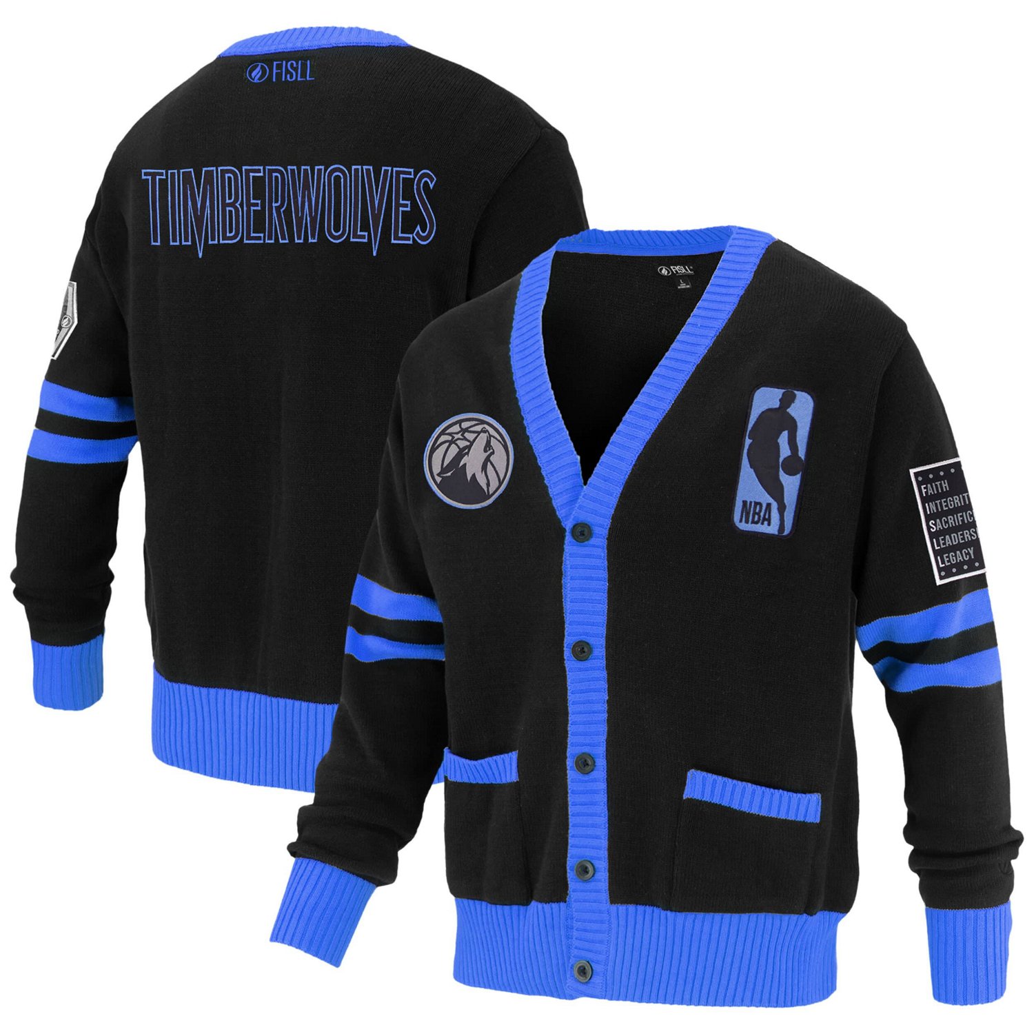 Unisex FISLL Minnesota Timberwolves Logoman Shadow Collection Full ...