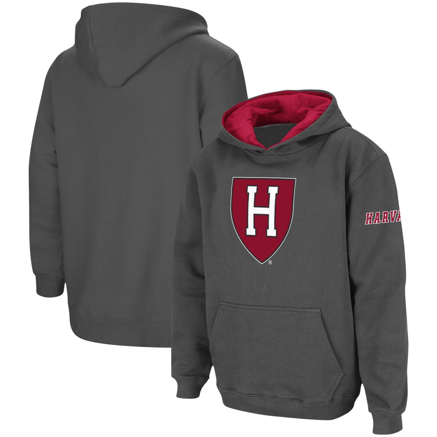 Youth Harvard Crimson Big Logo Pullover Hoodie | Academy