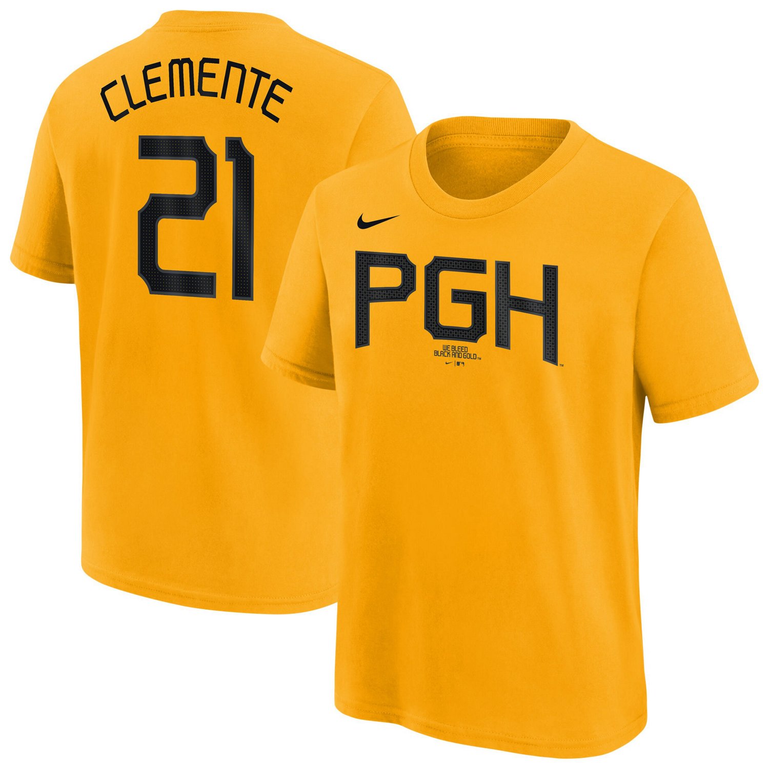 Youth Nike Roberto Clemente Pittsburgh Pirates Fuse City Connect Name ...