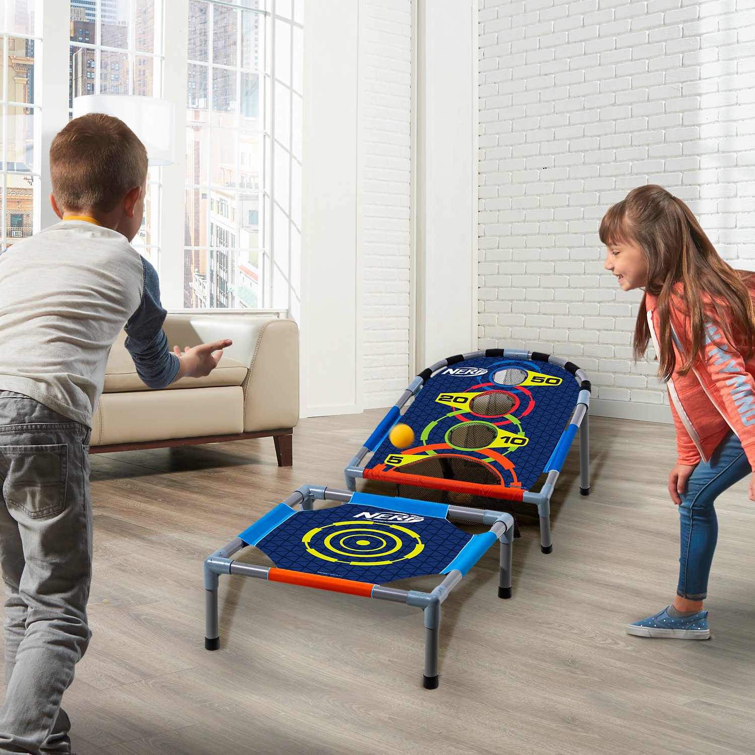NERF Kids Bounce N Score Target Toss Game Set | Academy