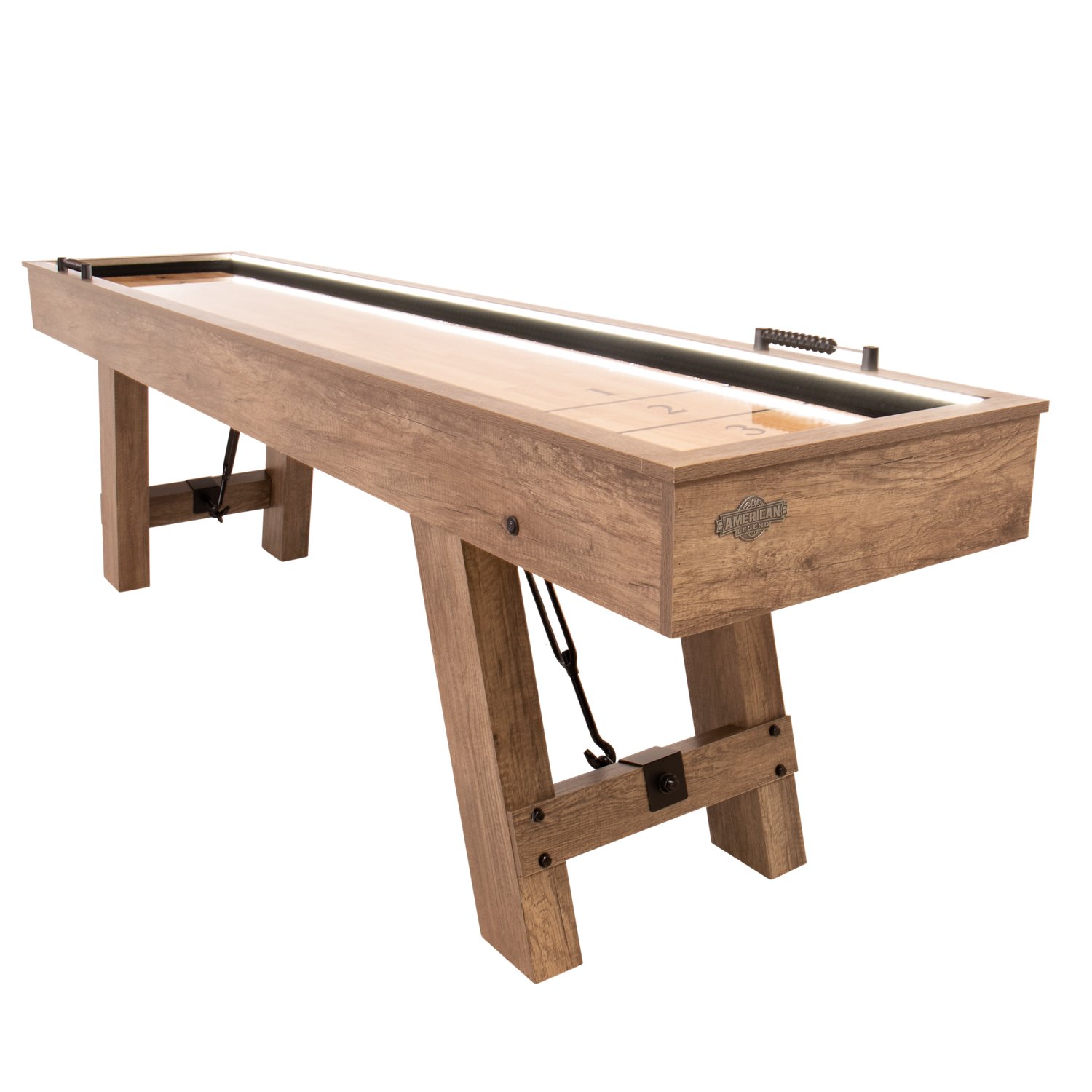 American Legend Brookdale 9’ LED Light Up Shuffleboard Table | Academy
