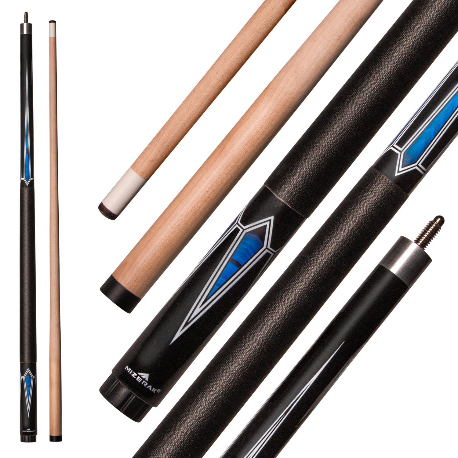 Mizerak 57 in Deluxe 2-Piece Hardwood Cue | Academy