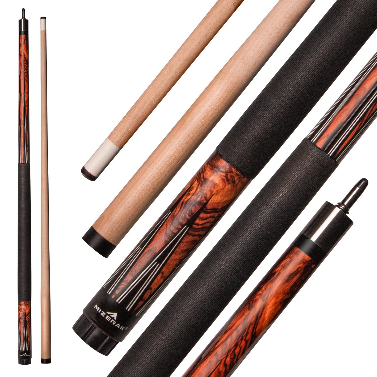 Mizerak 58 in 2-Piece Maple Shaft Cue | Academy