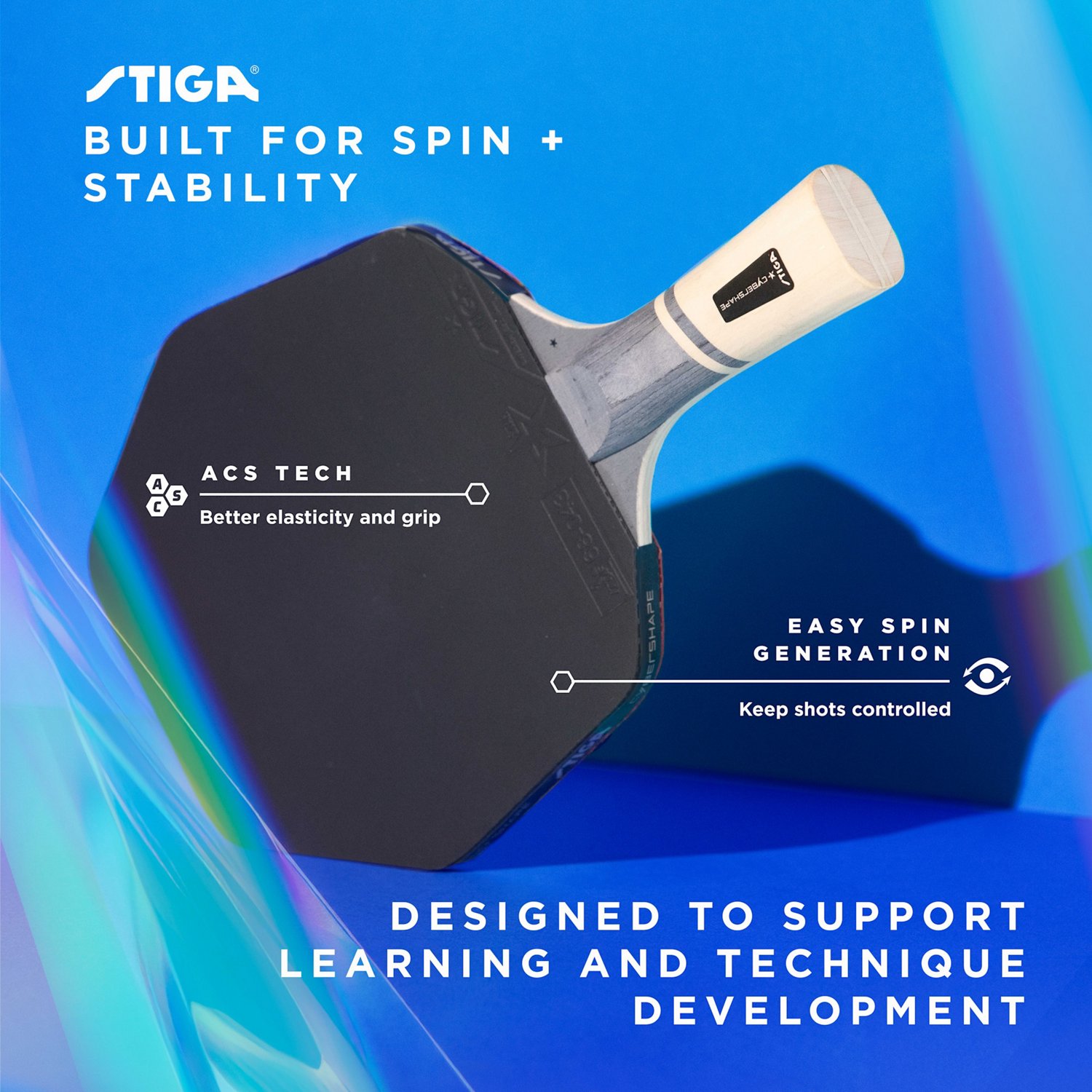 STIGA Cybershape Lite Table Tennis Paddle | Academy