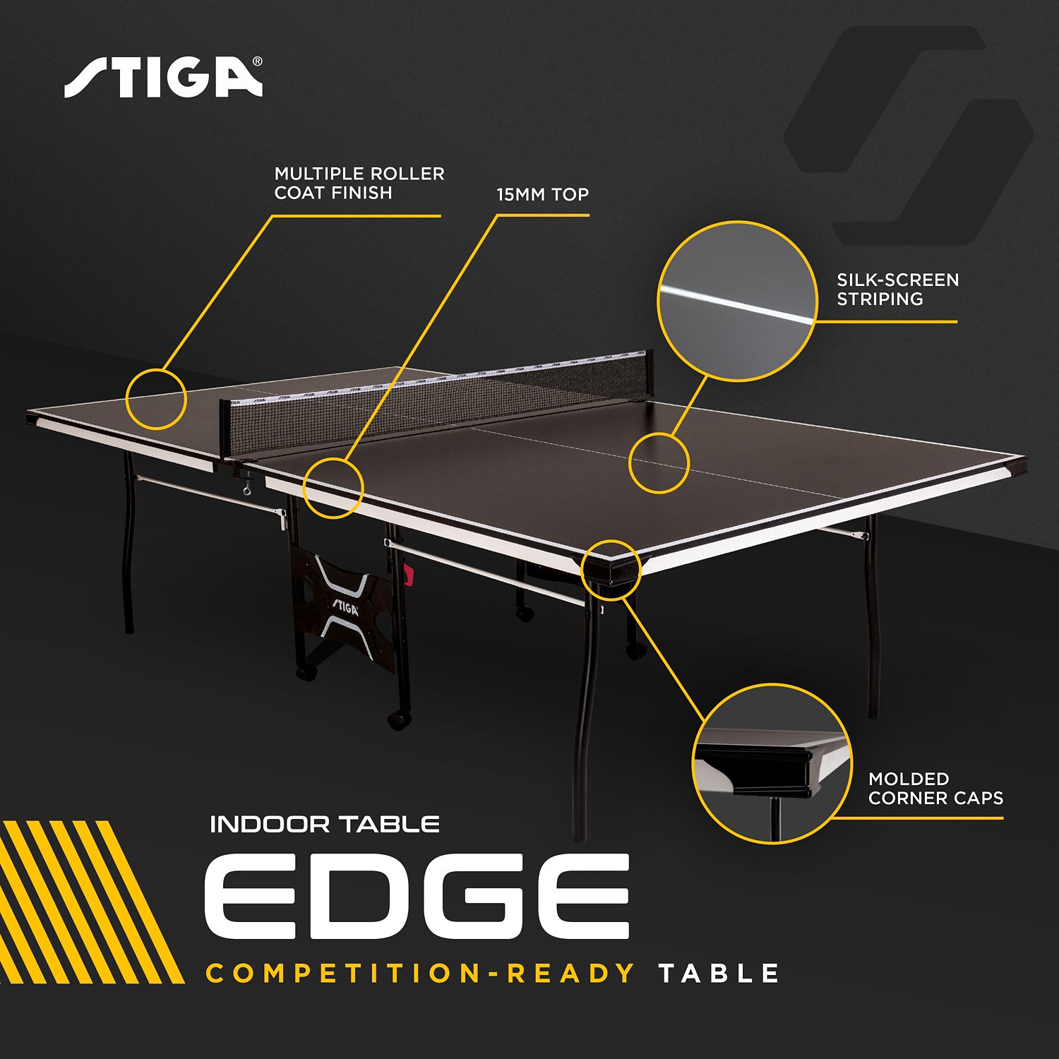 STIGA Edge Table Tennis Table | Academy