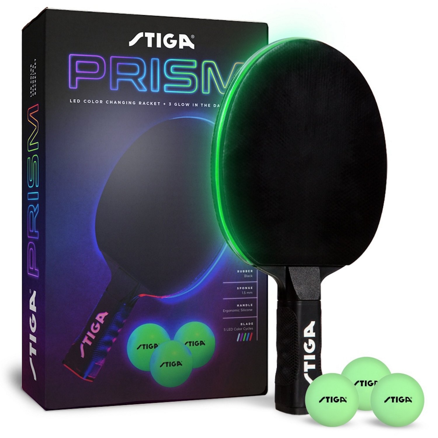 Stiga Prism LED Color Changing Racket Set | Academy