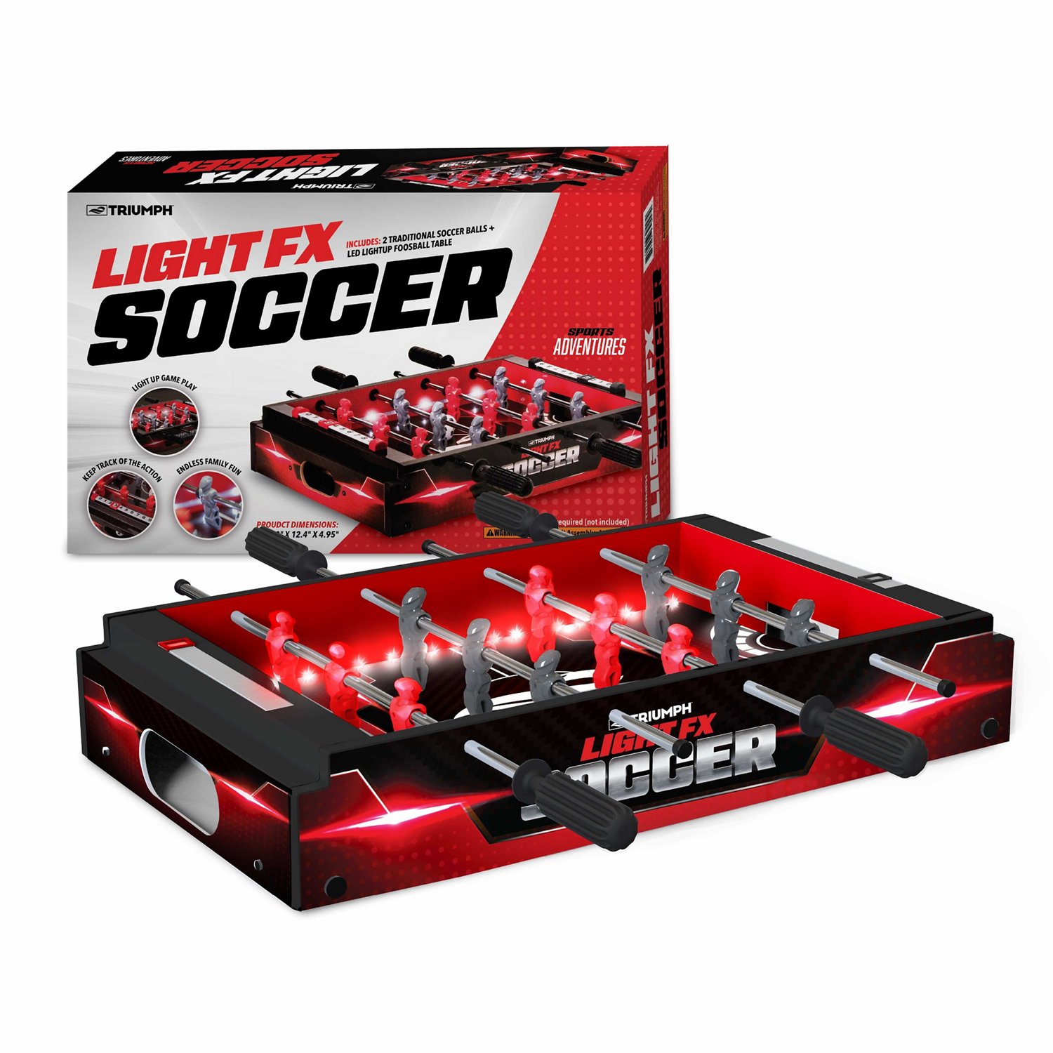 Triumph Sports Adventures Light FX Foosball Table | Academy