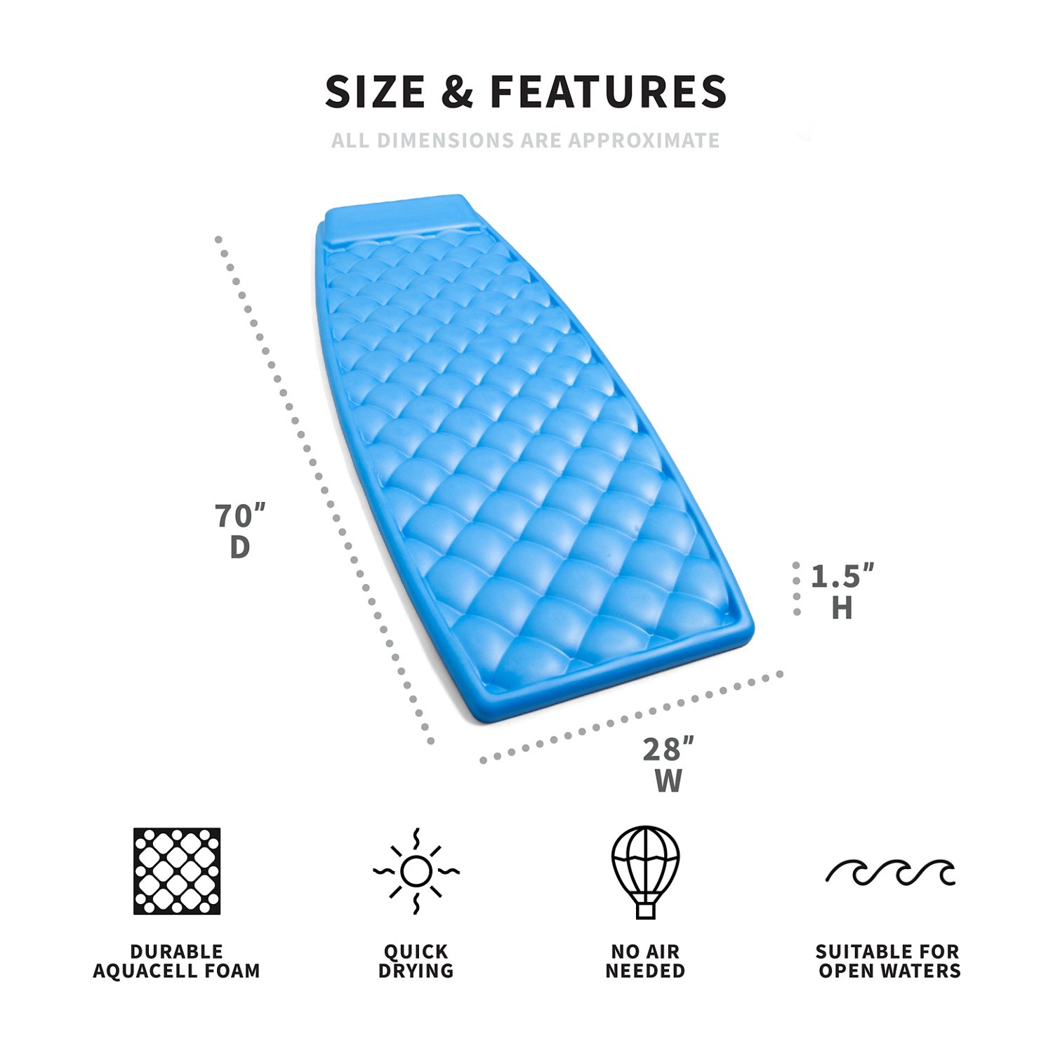 Big Joe Vinyl Floating Lounger | Academy