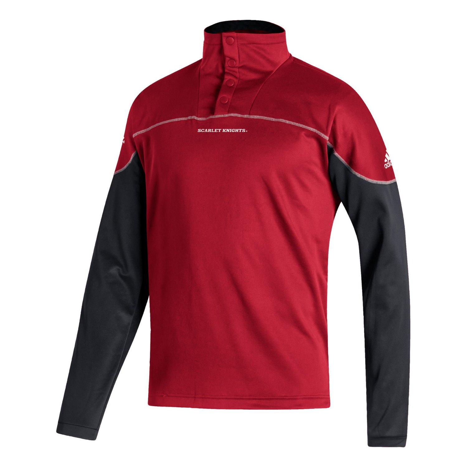 adidas Rutgers Knights AEROREADY Knit Quarter-Snap Jacket | Academy