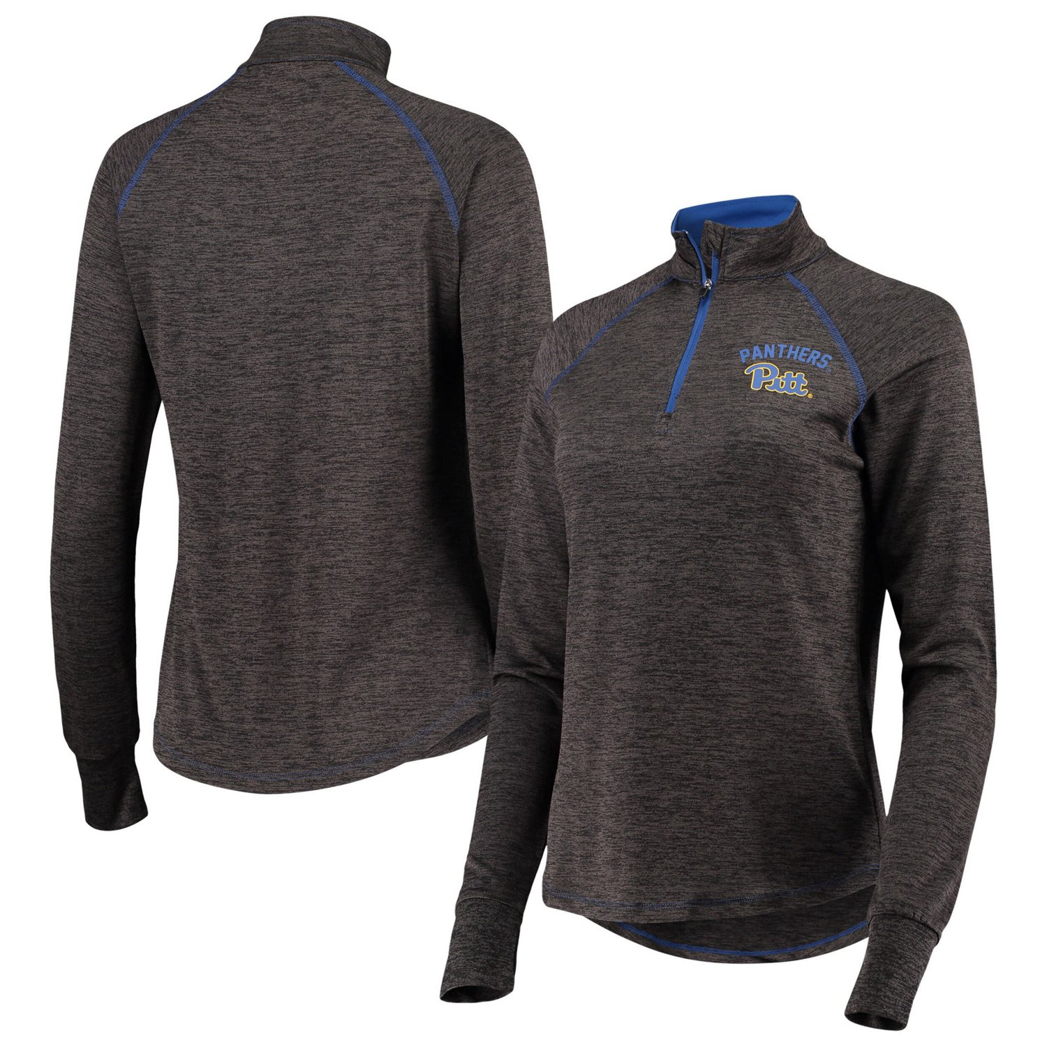 Colosseum Pitt Panthers Bikram Lightweight Fitted Quarter-Zip Long ...