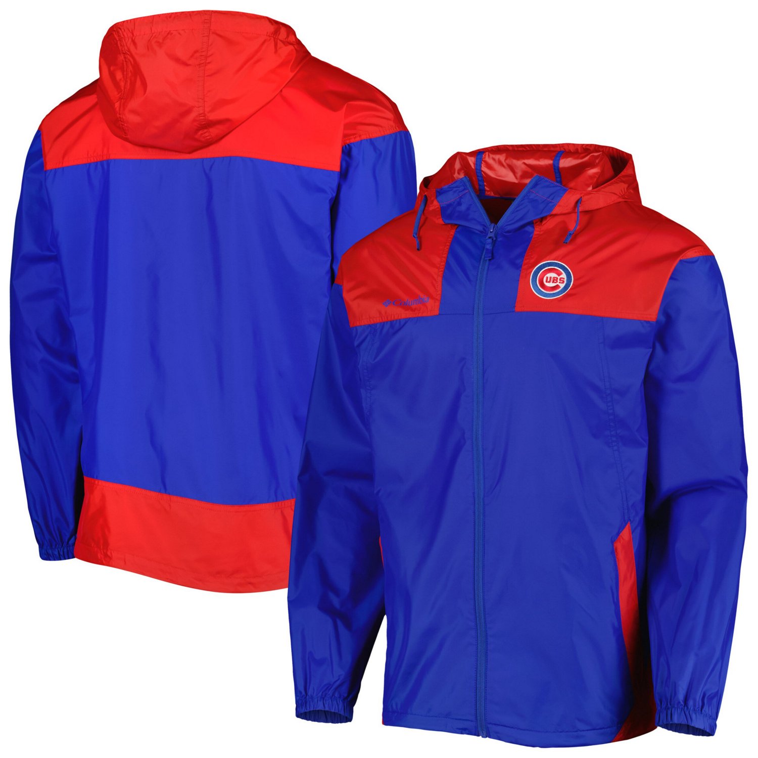Columbia /Red Chicago Cubs Omni-Shade Flash Forward Challenger Full-Zip ...