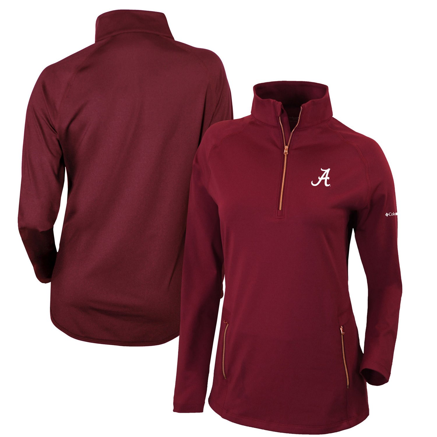 Columbia Alabama Tide Outward Nine Quarter-Zip Pullover Top | Academy