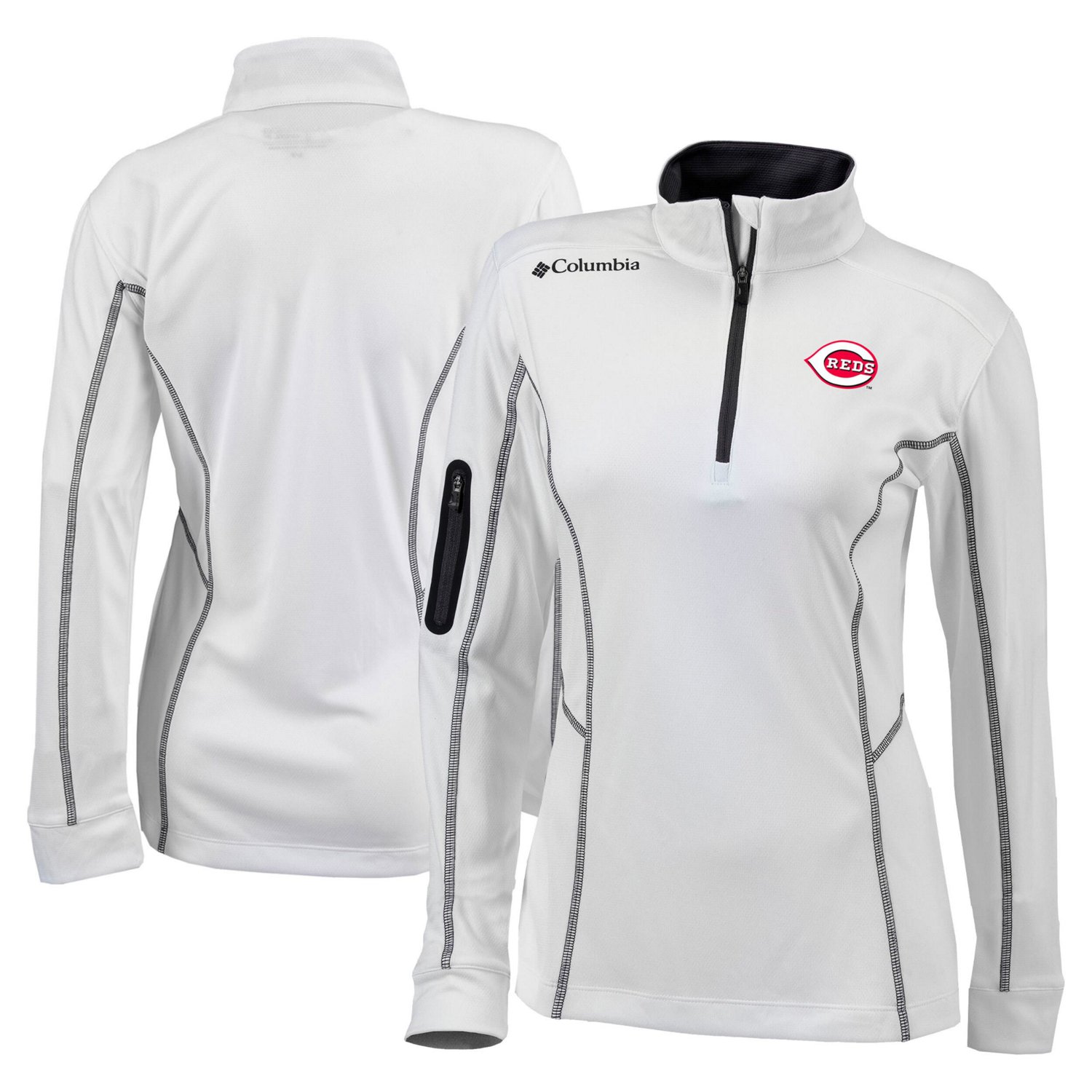 Columbia Cincinnati Reds Omni-Wick Shotgun Quarter-Zip Pullover Top ...