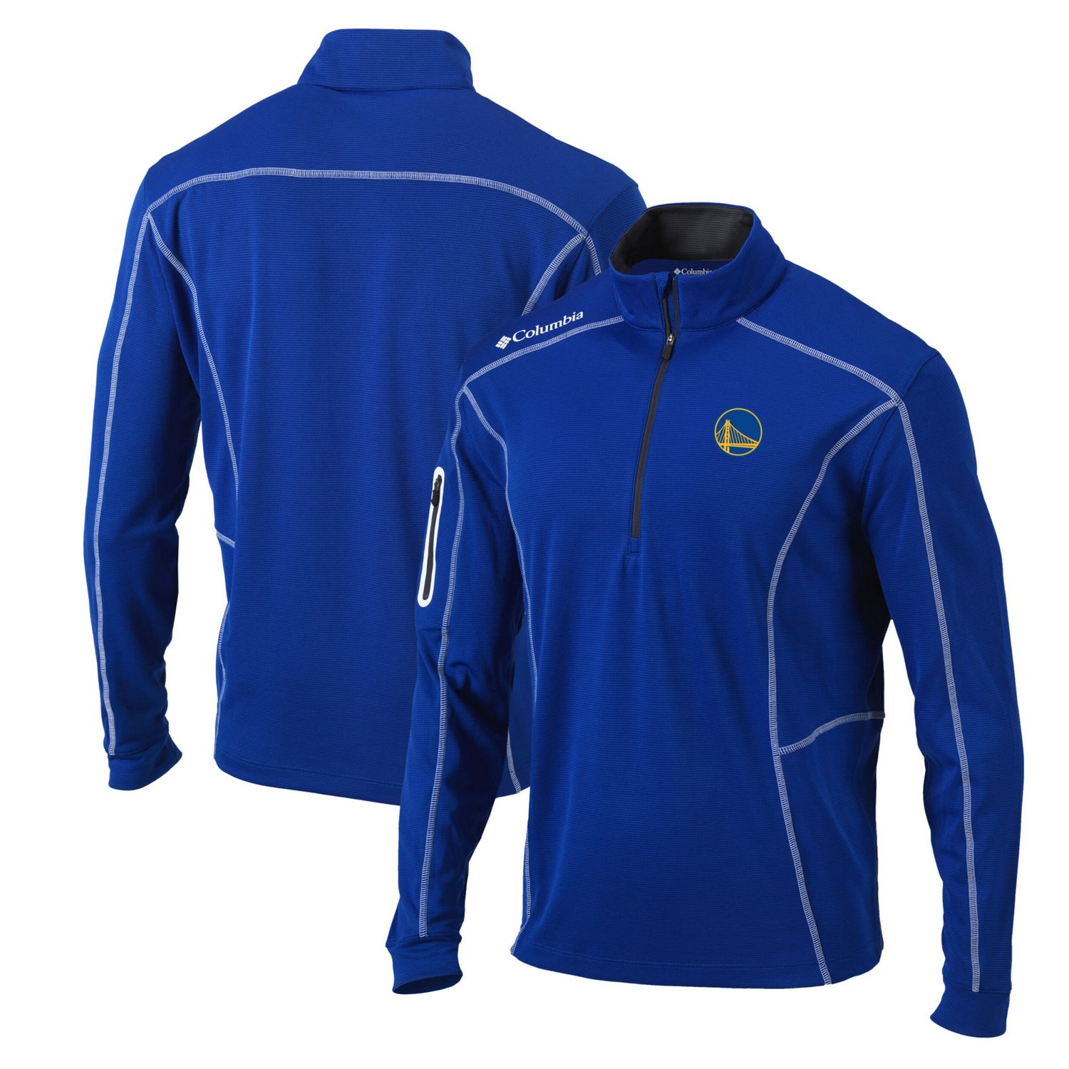 Columbia Golden State Warriors Team Shotgun Quarter-Zip Pullover Jacket ...