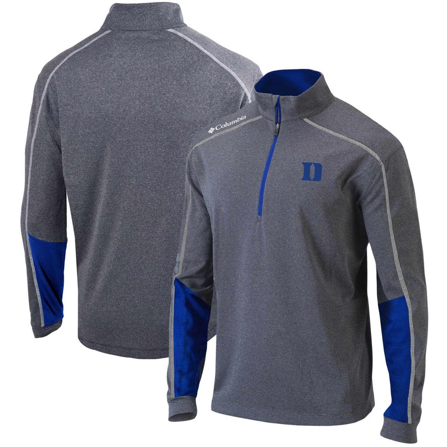 Columbia Gray/ Duke Blue Devils Omni-Wick Shotgun 20 Quarter-Zip ...