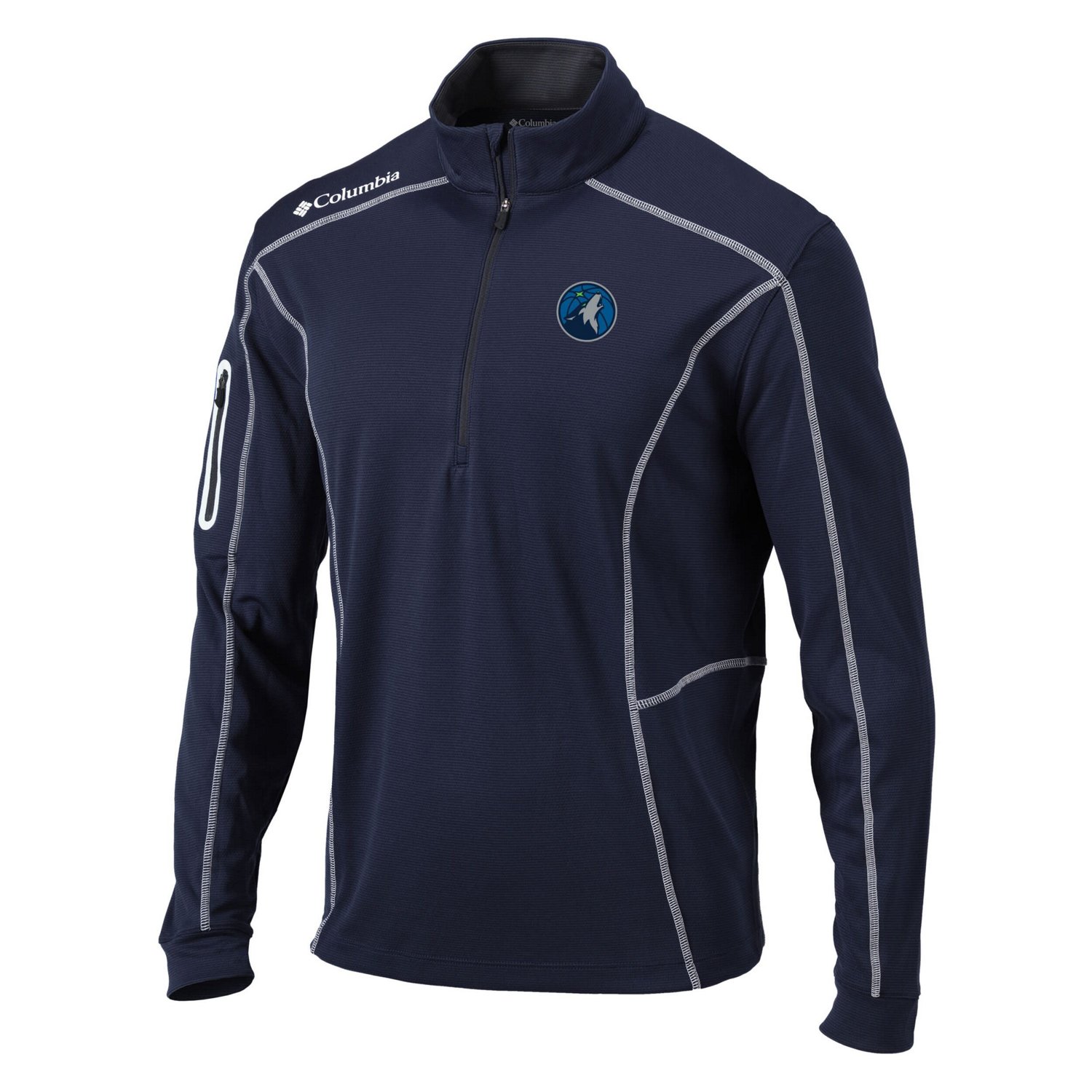 Columbia Minnesota Timberwolves Shotgun Quarter-Zip Pullover Jacket ...