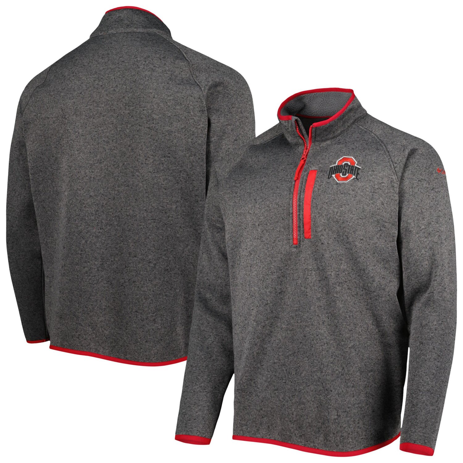 Columbia Ohio State Buckeyes Canyon Point Omni-Shield Raglan Half-Zip ...