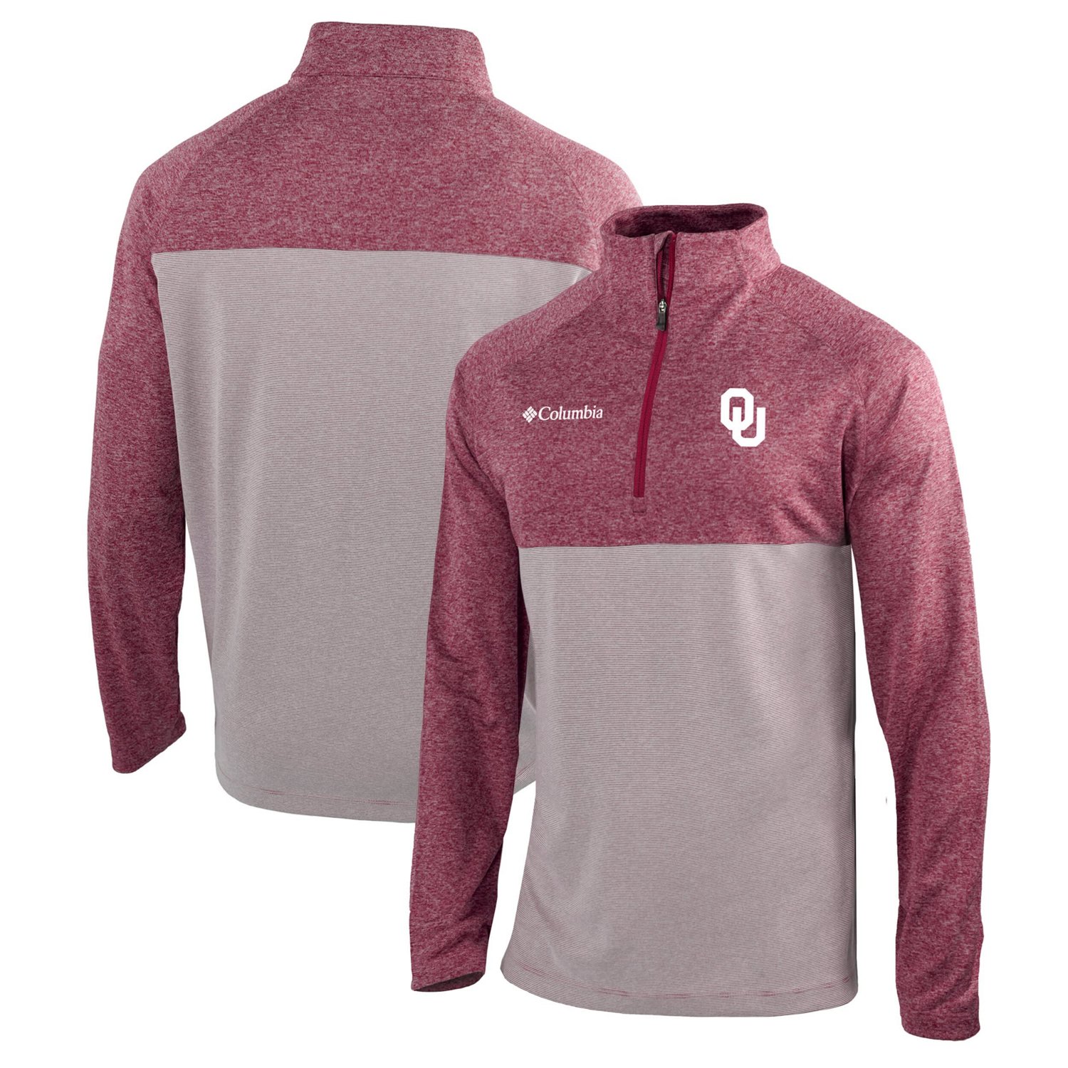 Columbia Oklahoma Sooners Omni-Wick Rockin' It Quarter-Zip Pullover ...