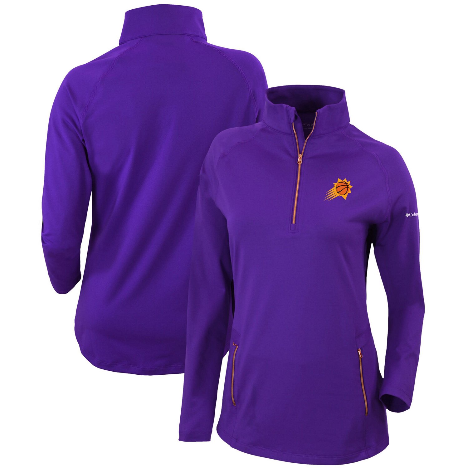 Columbia Phoenix Suns Omni-Wick Outward Nine Quarter-Zip Pullover Top ...