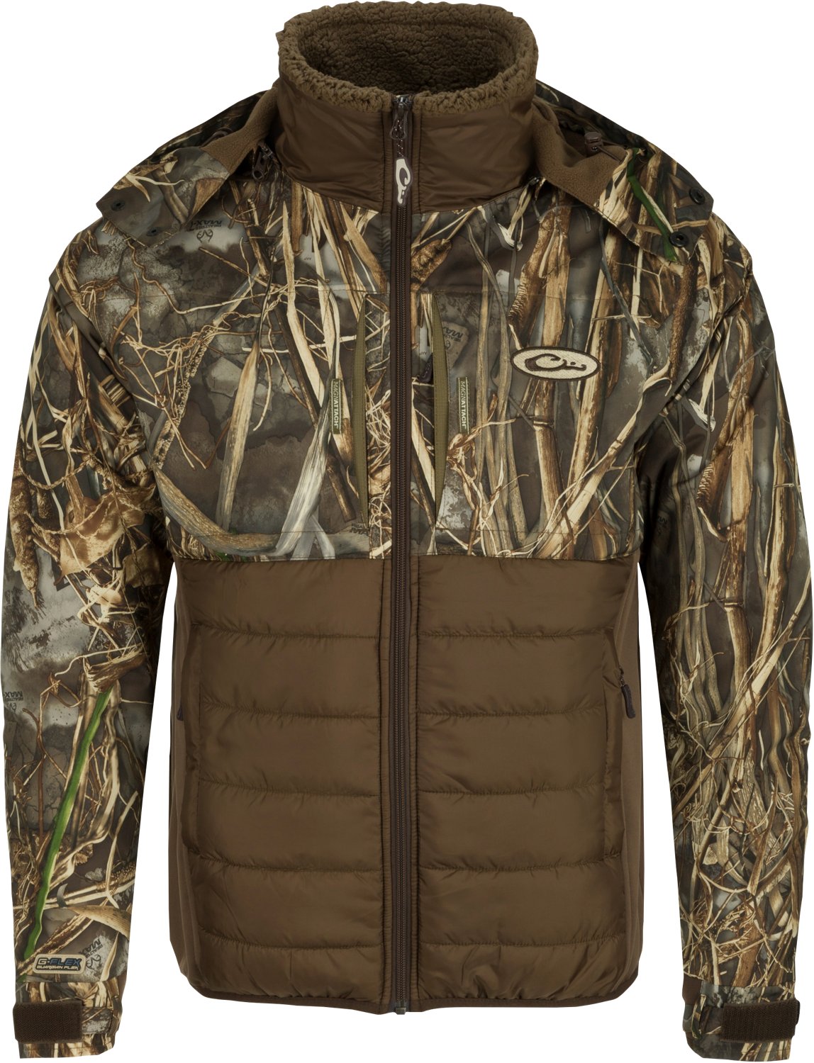 Drake Waterfowl Men's Guardian Flex Double Down Full-Zip Hooded Jacket ...
