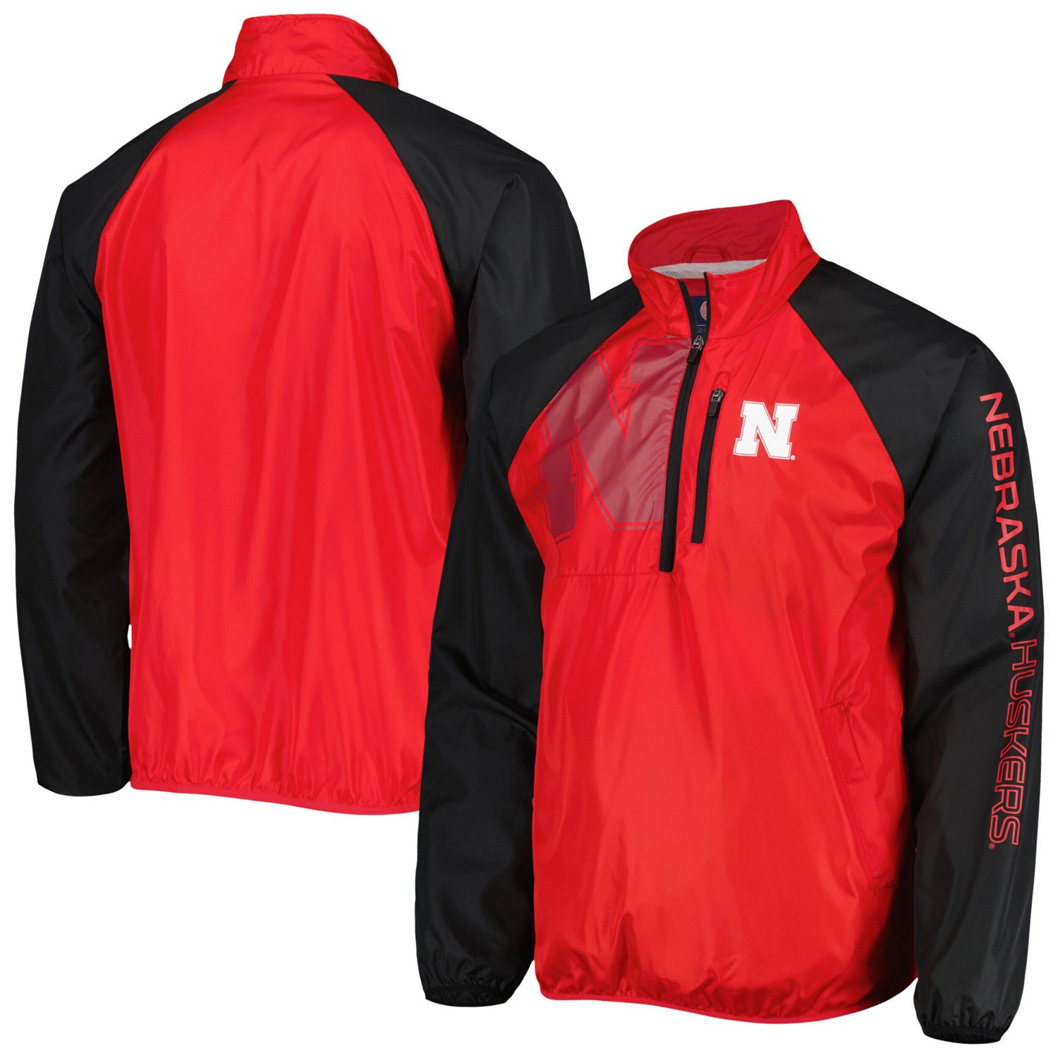 G-III Sports by Carl Banks / Nebraska Huskers Point Guard Raglan Half ...